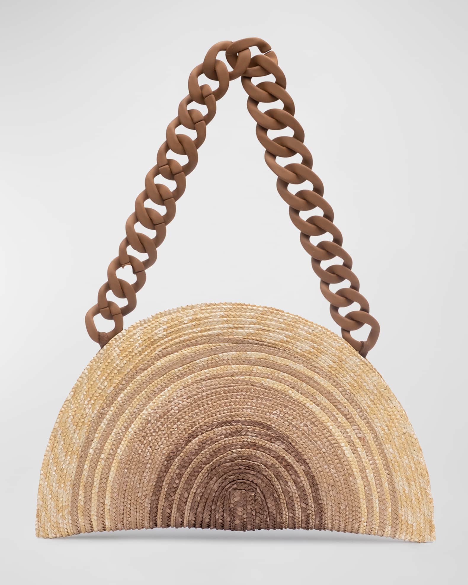 Eugenia Kim Luna Ombre Straw Chain Clutch Bag | Neiman Marcus