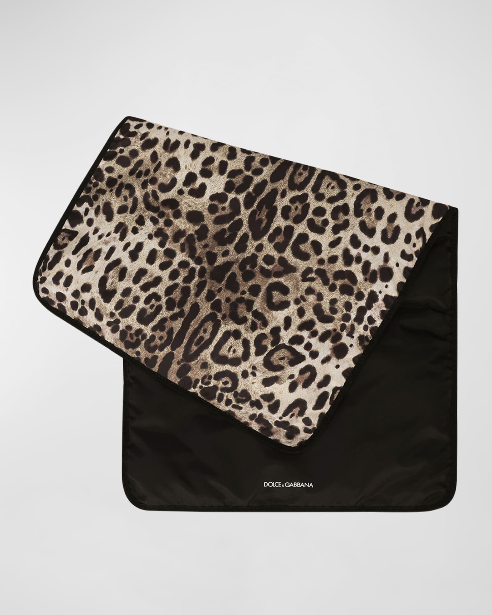 Dolce&Gabbana Leopard-Print Diaper Bag W/ Changing Mat | Neiman Marcus