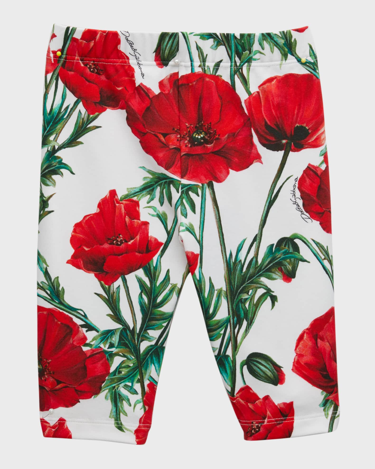 Girl's Poppy-Print Bike Shorts Collection | Neiman Marcus