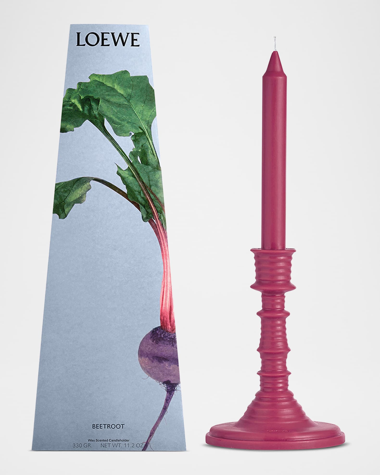 Loewe 11.9 oz. Beetroot Wax Candleholder | Neiman Marcus