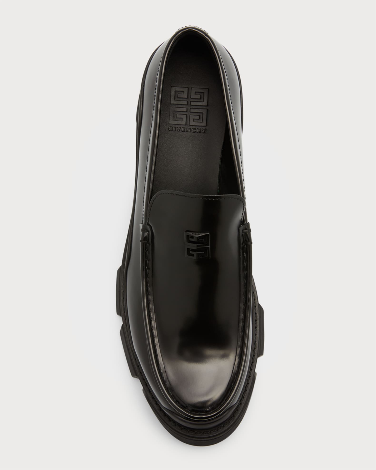 Givenchy Men's Terra Tonal 4G Chunky Leather Loafers | Neiman Marcus