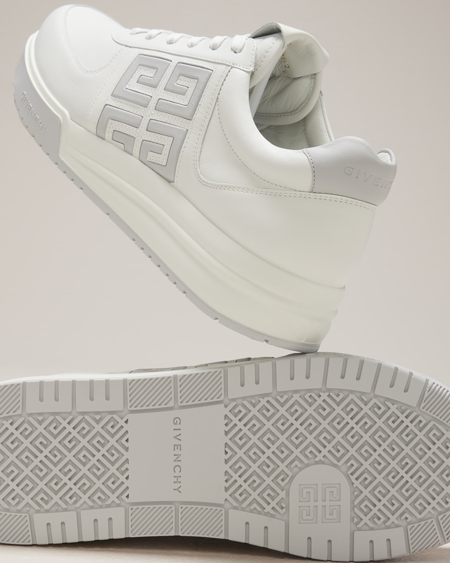Givenchy Men's G4 Bicolor Leather Low-Top Sneakers | Neiman Marcus