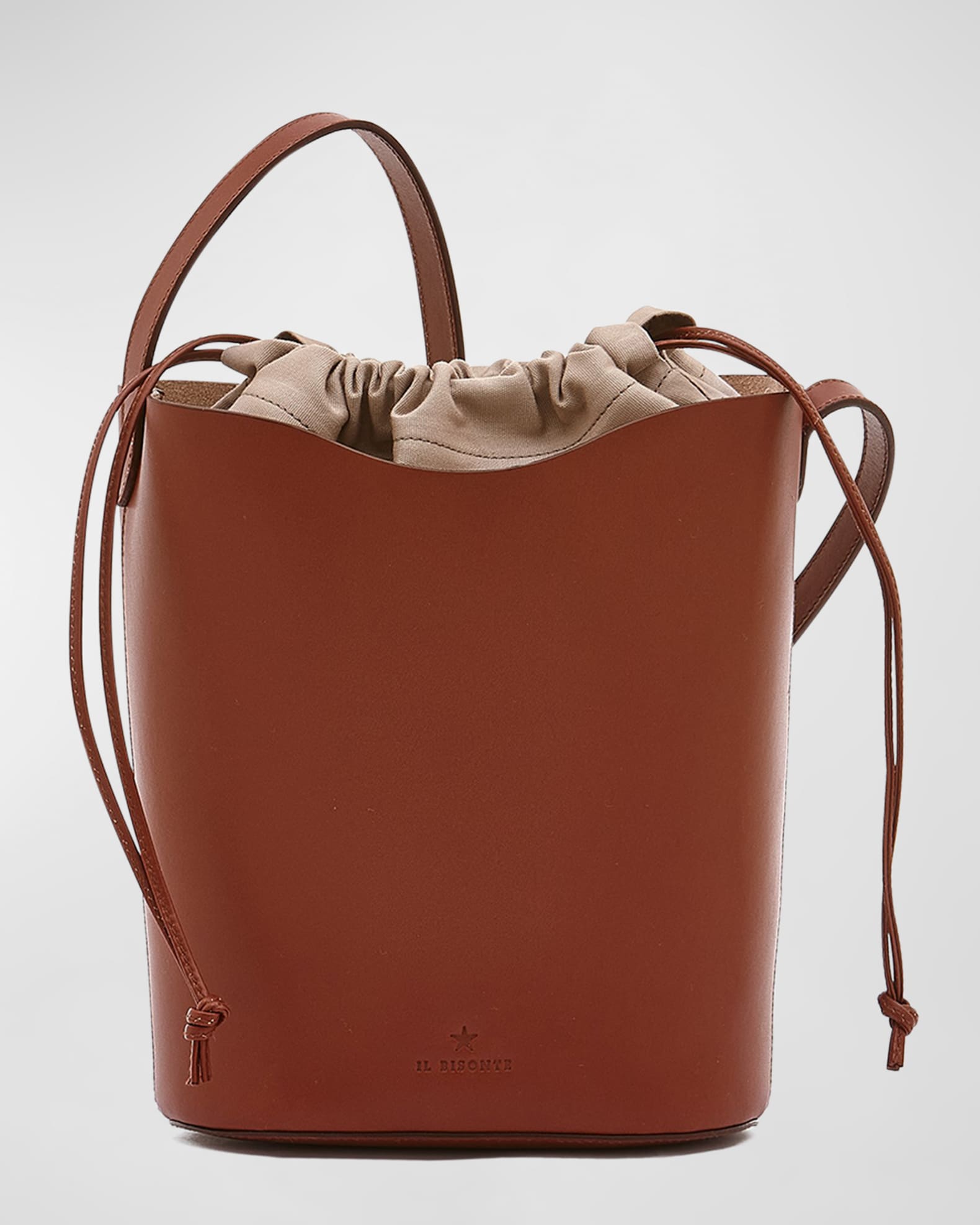 Il Bisonte Roseto Vacchetta Leather Bucket Bag | Neiman Marcus