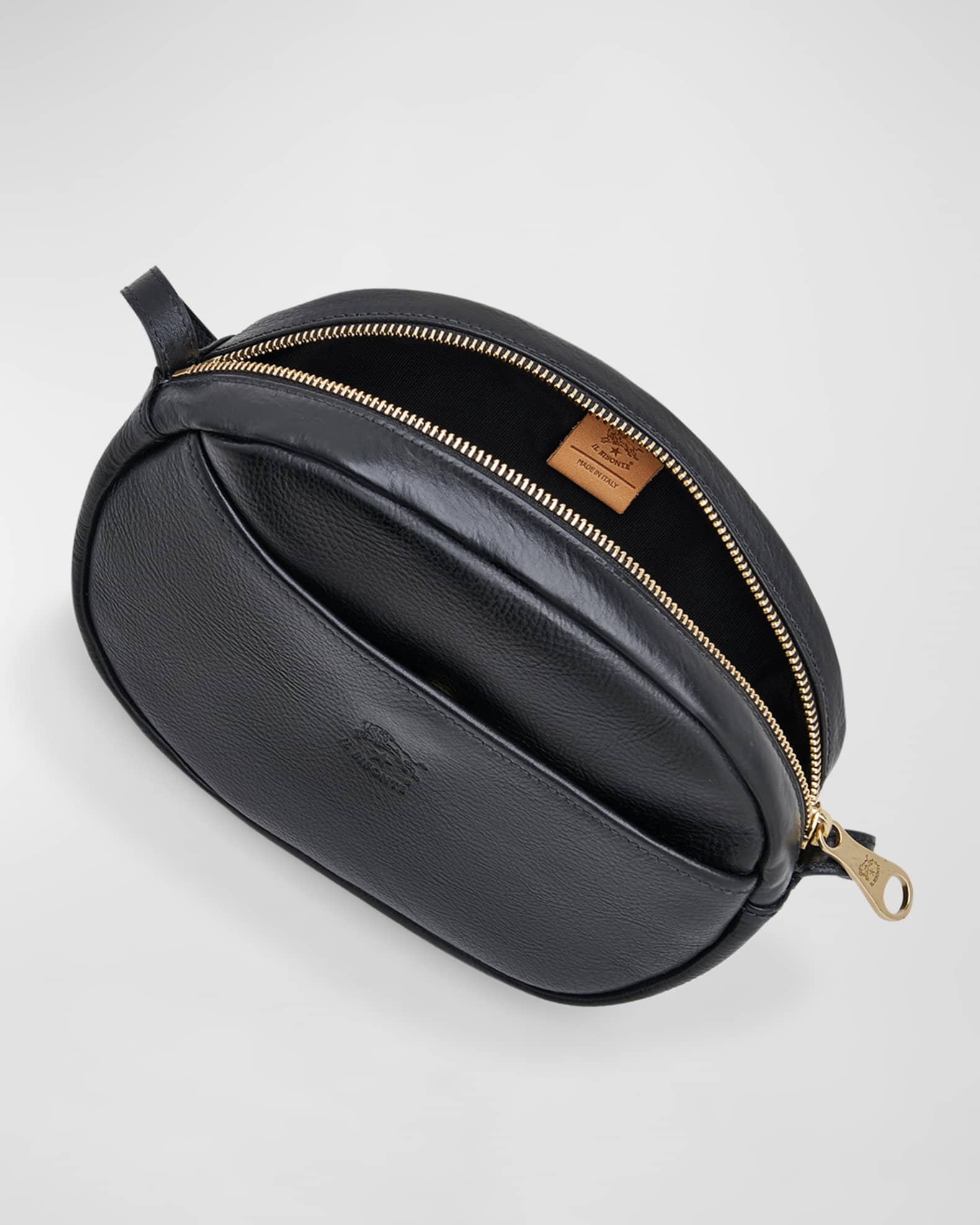 Il Bisonte Rubino Round Vacchetta Leather Crossbody Bag | Neiman Marcus