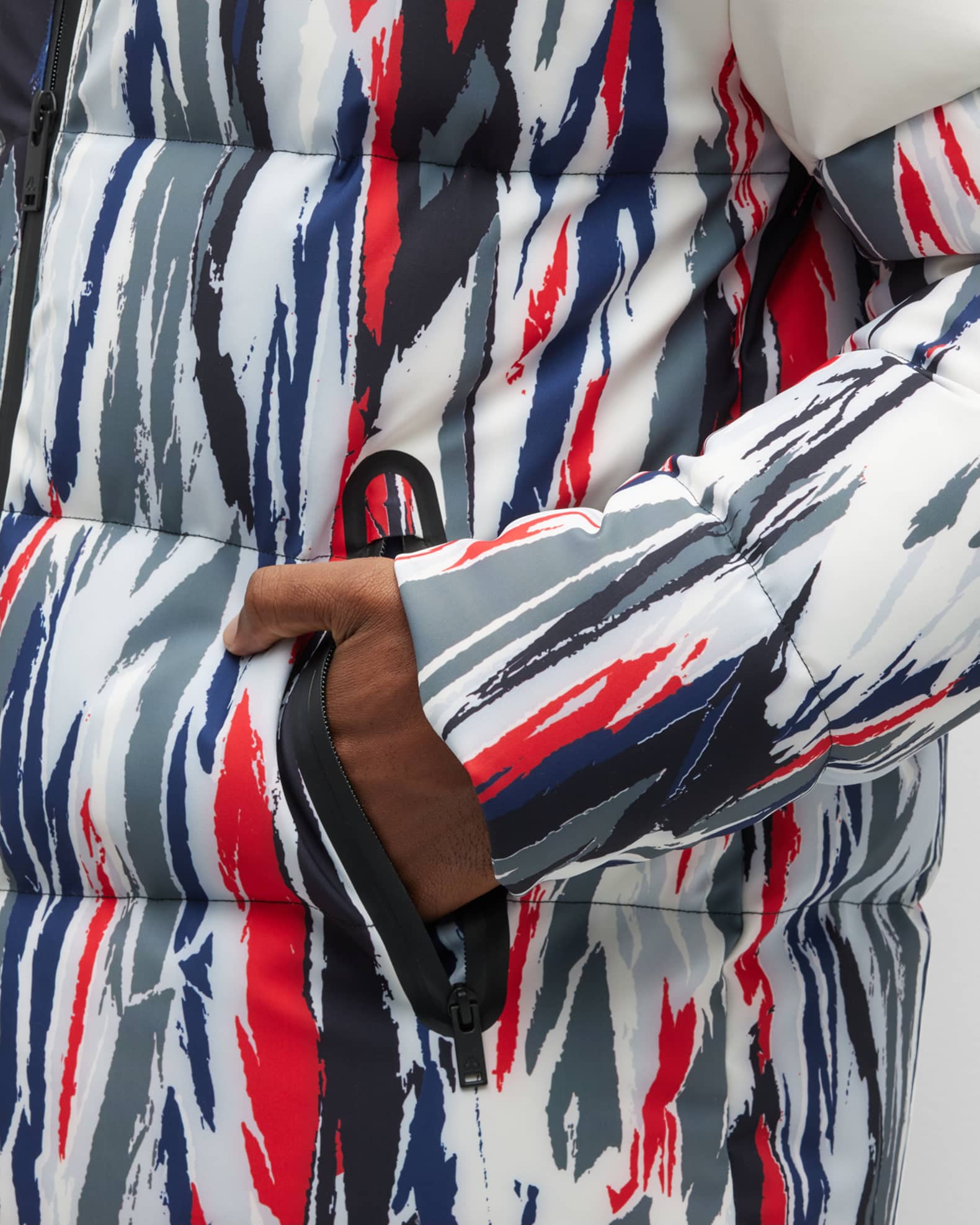 Moose Knuckles Men's Strivers Row Monogram Puffer Jacket | Neiman Marcus