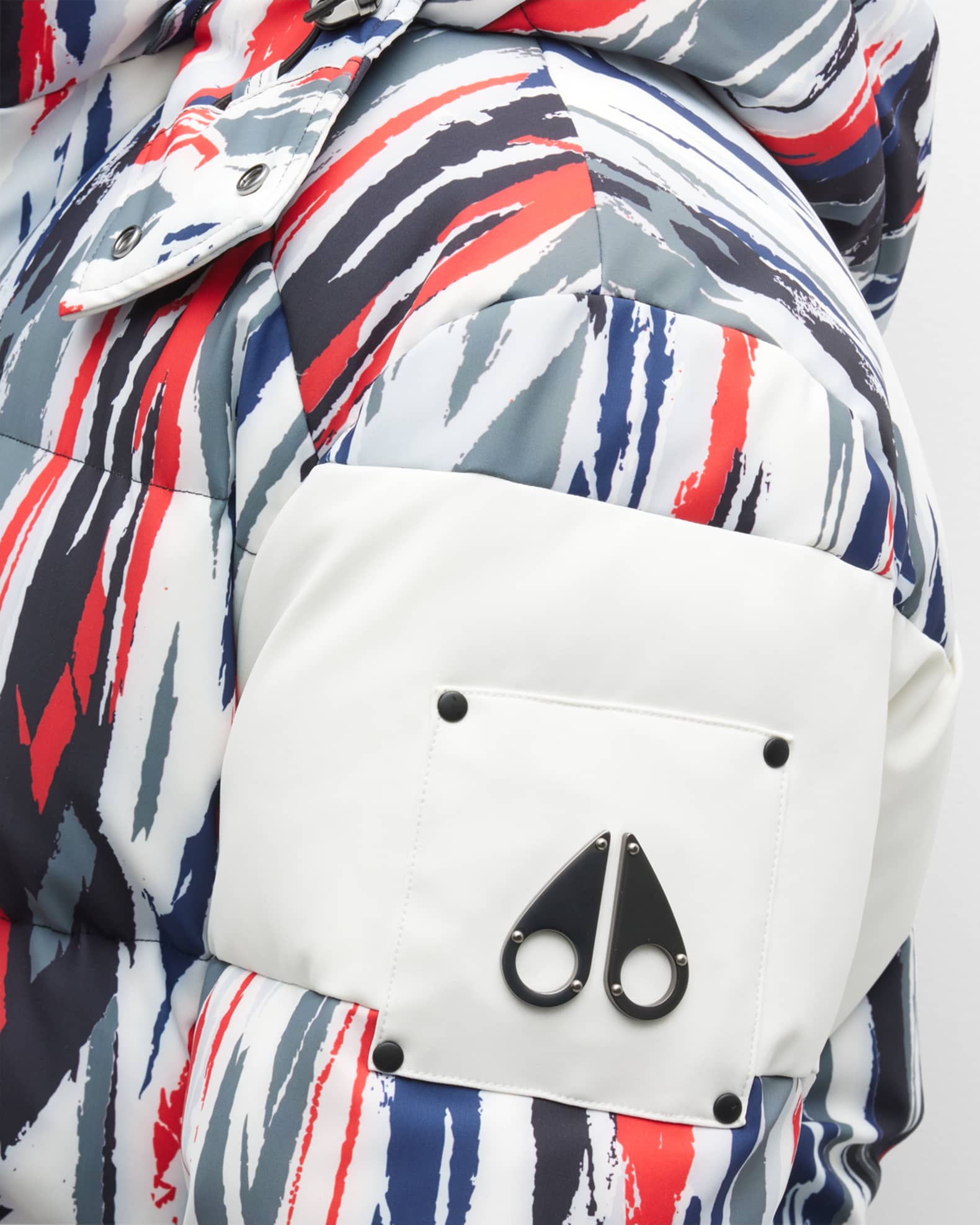 Moose Knuckles Men's Strivers Row Monogram Puffer Jacket | Neiman Marcus