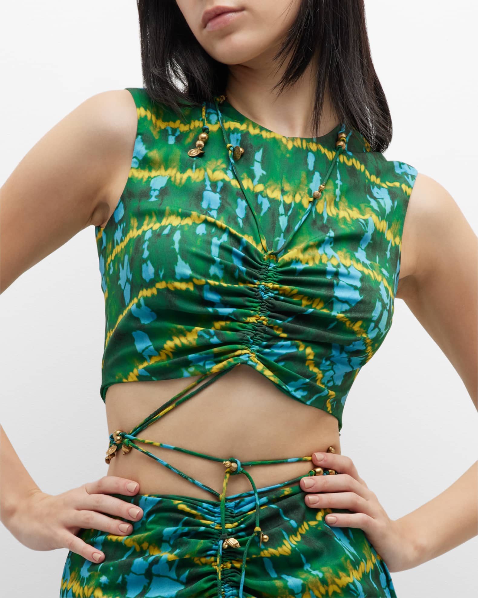 Tie-Dye Ruched Collection | Neiman Marcus