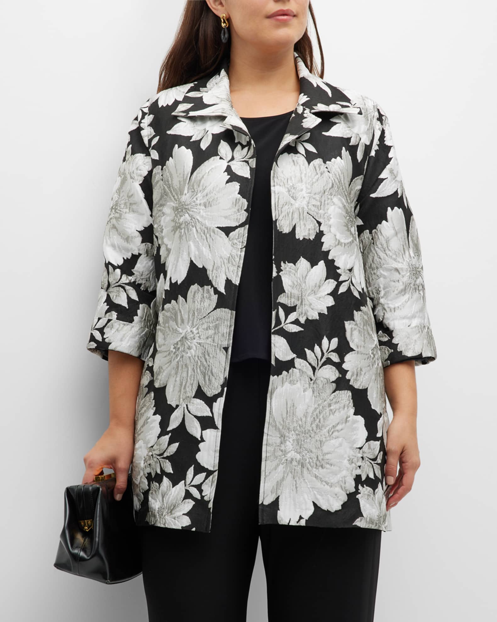 Caroline Rose Plus Plus Size Moonlight Magic Jacquard Jacket | Neiman ...
