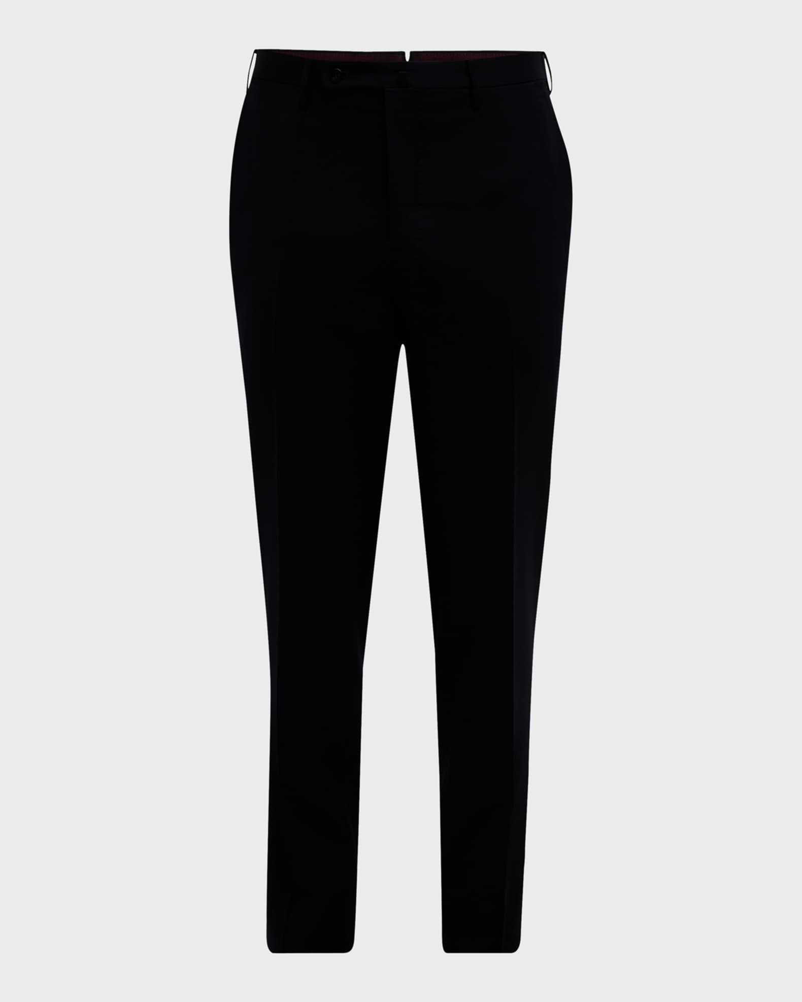 Incotex Men's Solid Stretch Wool Pants | Neiman Marcus