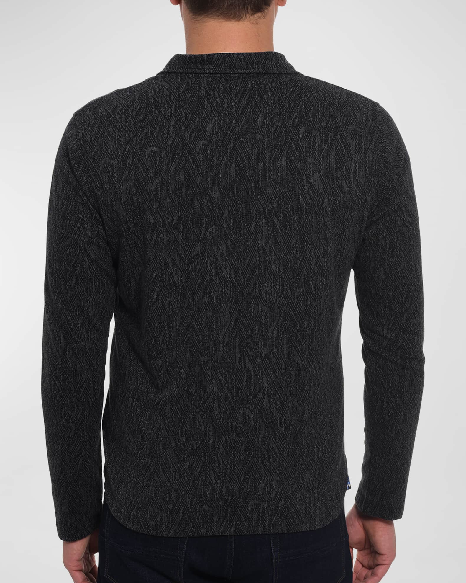 Robert Graham Men's Cosmic Jacquard Quarter-Zip Sweater | Neiman Marcus