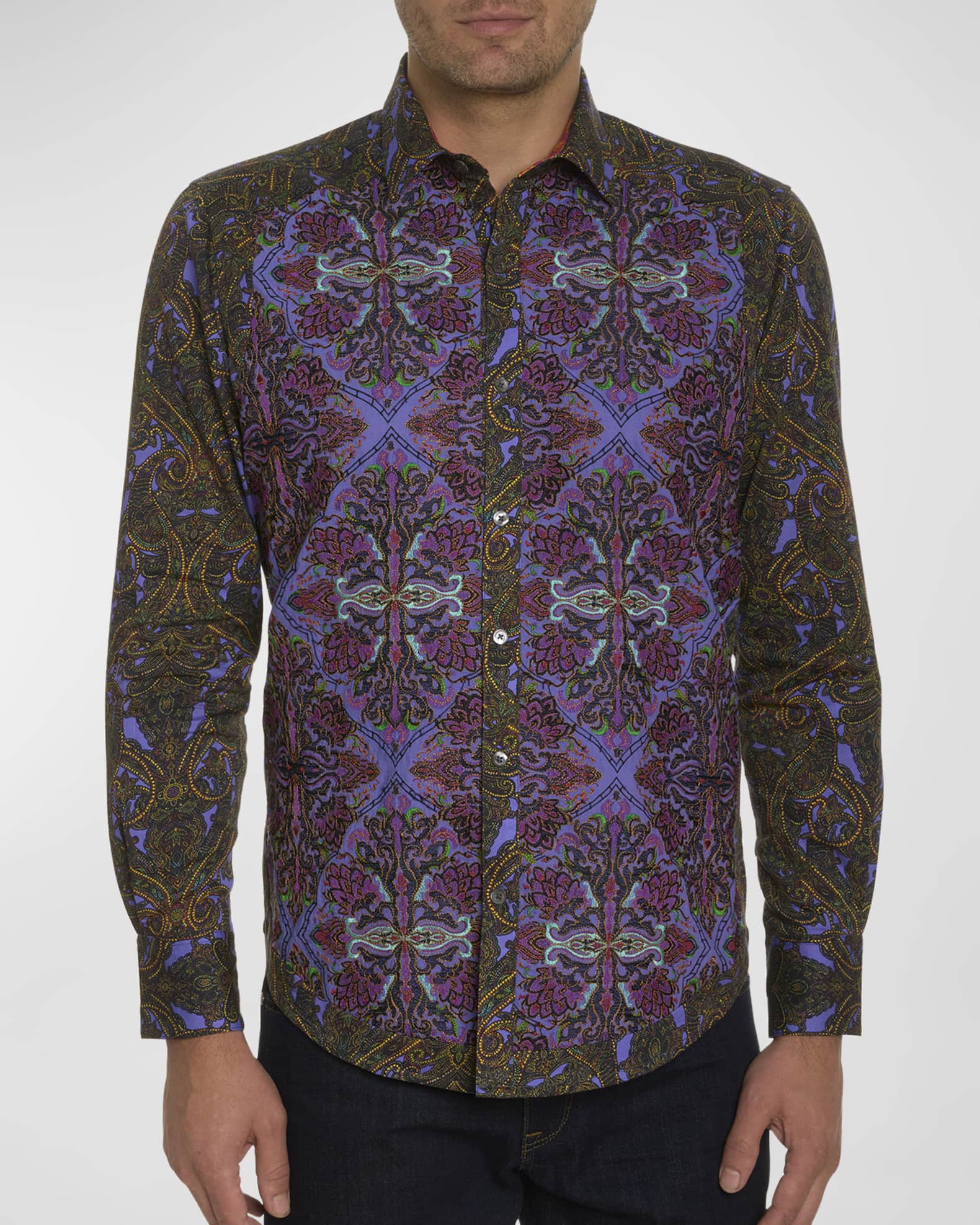 Robert Graham Men's Space Filigree Sport Shirt | Neiman Marcus