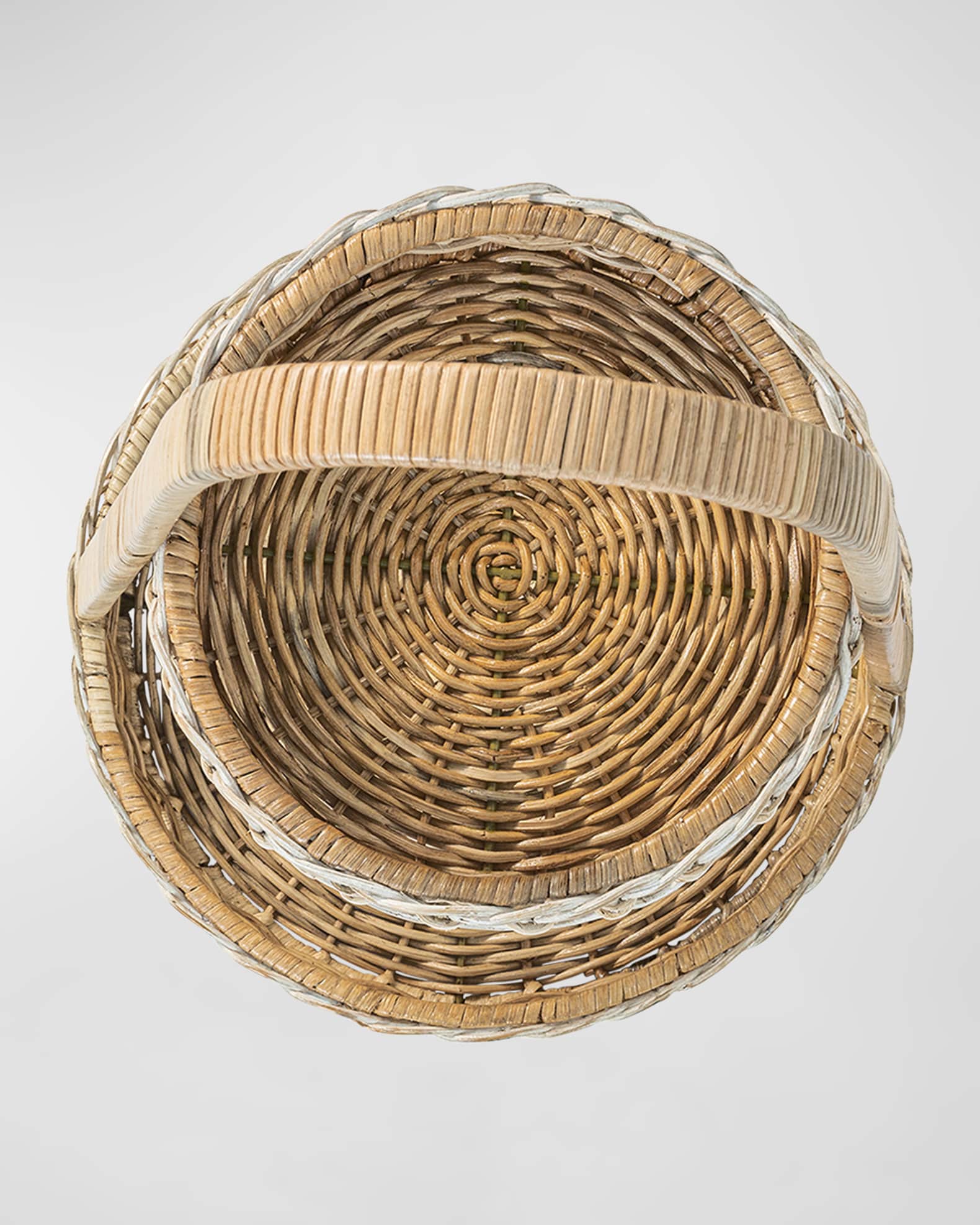 Juliska Provence Rattan Two Tiered Server - Whitewash | Neiman Marcus