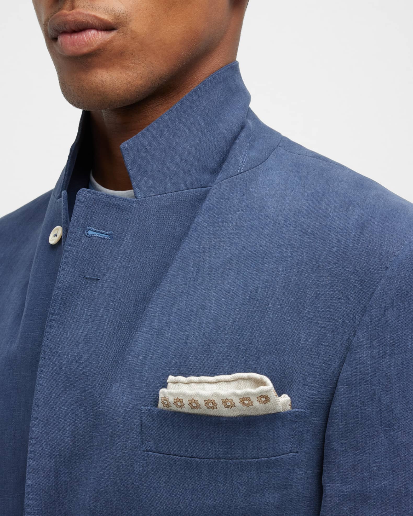 Brunello Cucinelli Men's Solid Linen Suit | Neiman Marcus