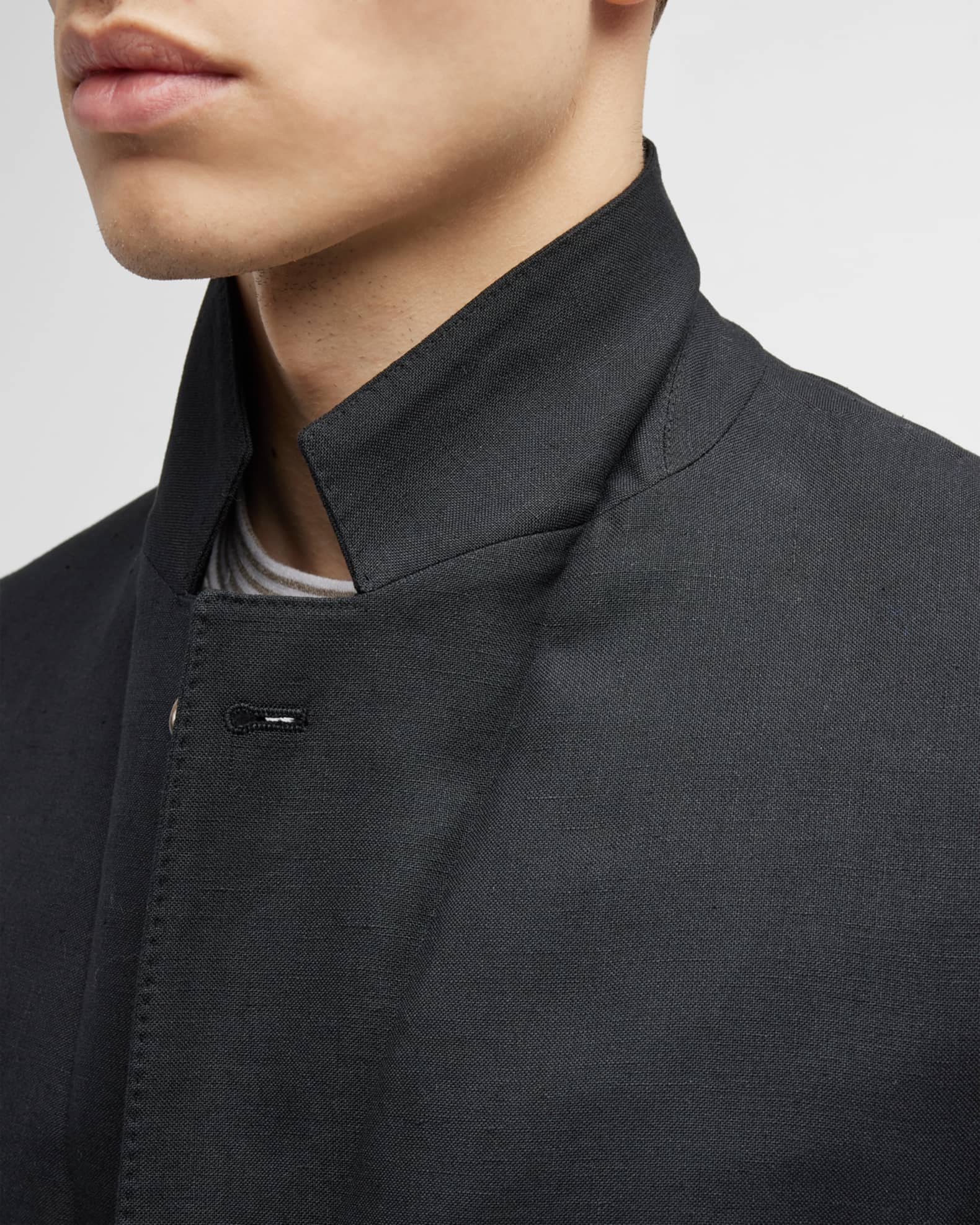 Brunello Cucinelli Men's Linen-Wool Solid Suit | Neiman Marcus