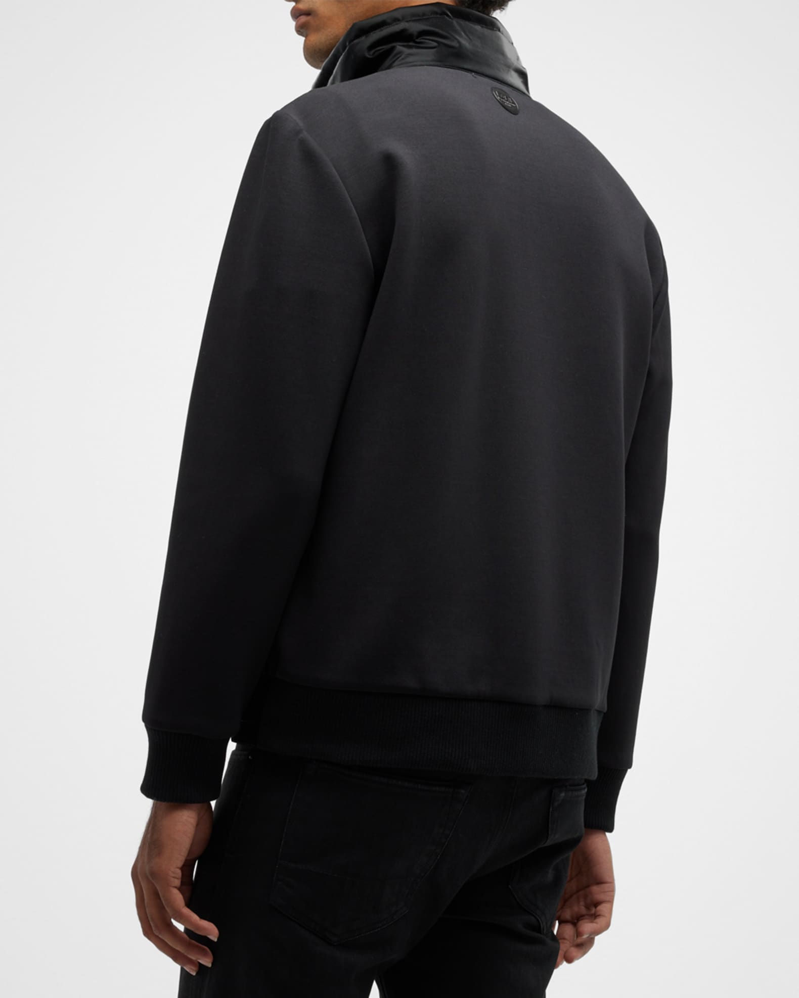 Karl Lagerfeld Paris Men's Mixed-Media Quilted Jacket | Neiman Marcus