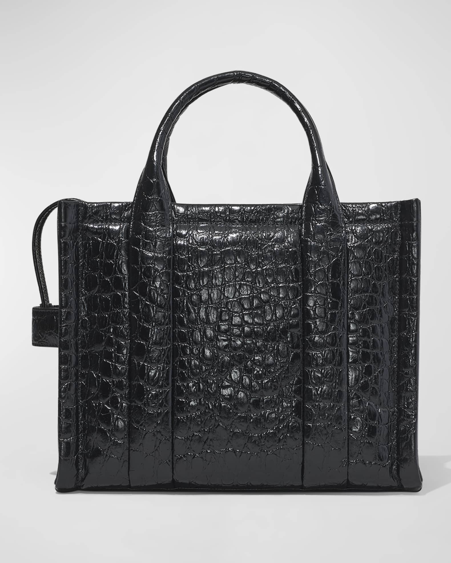 Marc Jacobs The Croc-Embossed Medium Tote Bag | Neiman Marcus