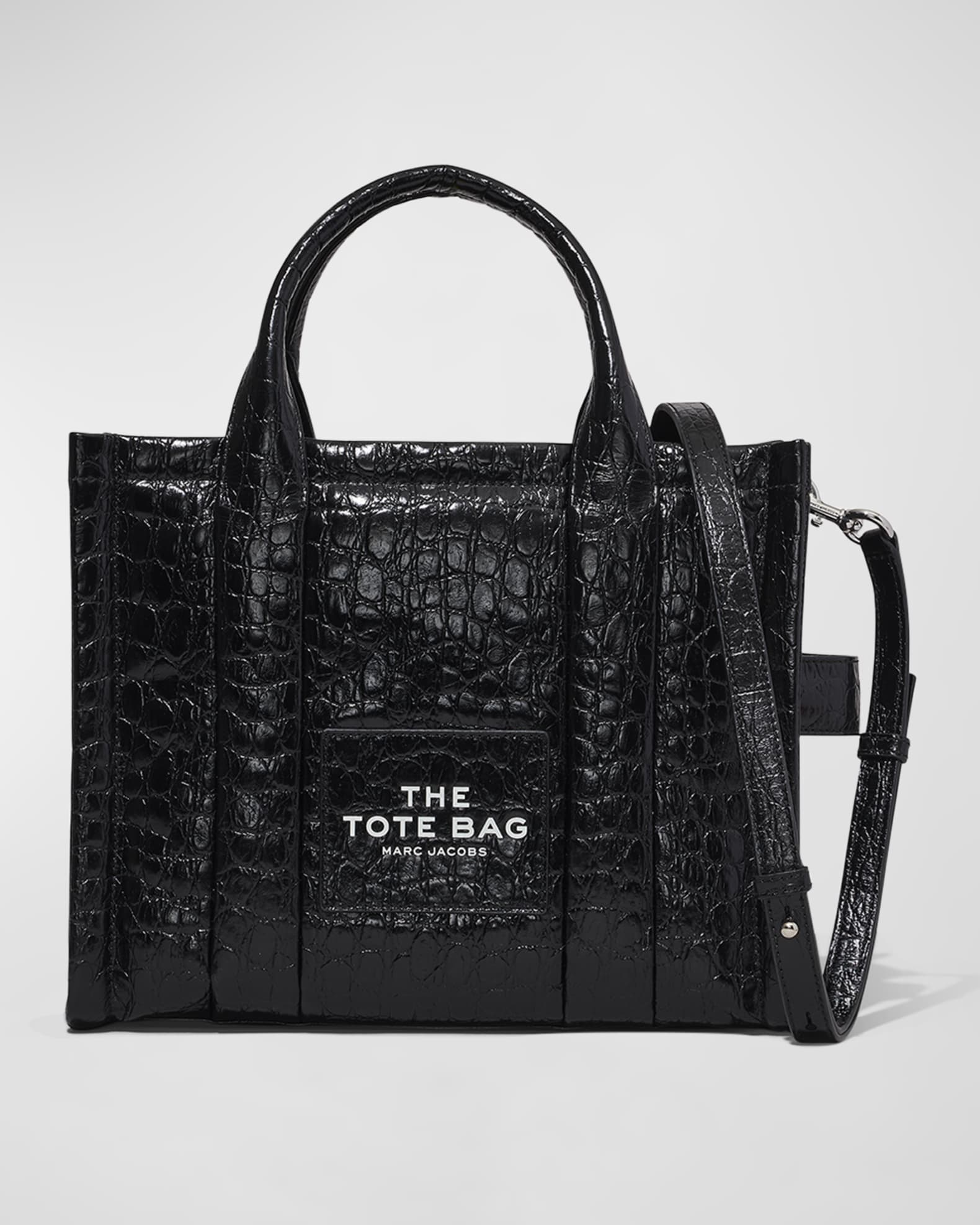 Marc Jacobs The Croc-Embossed Medium Tote Bag | Neiman Marcus