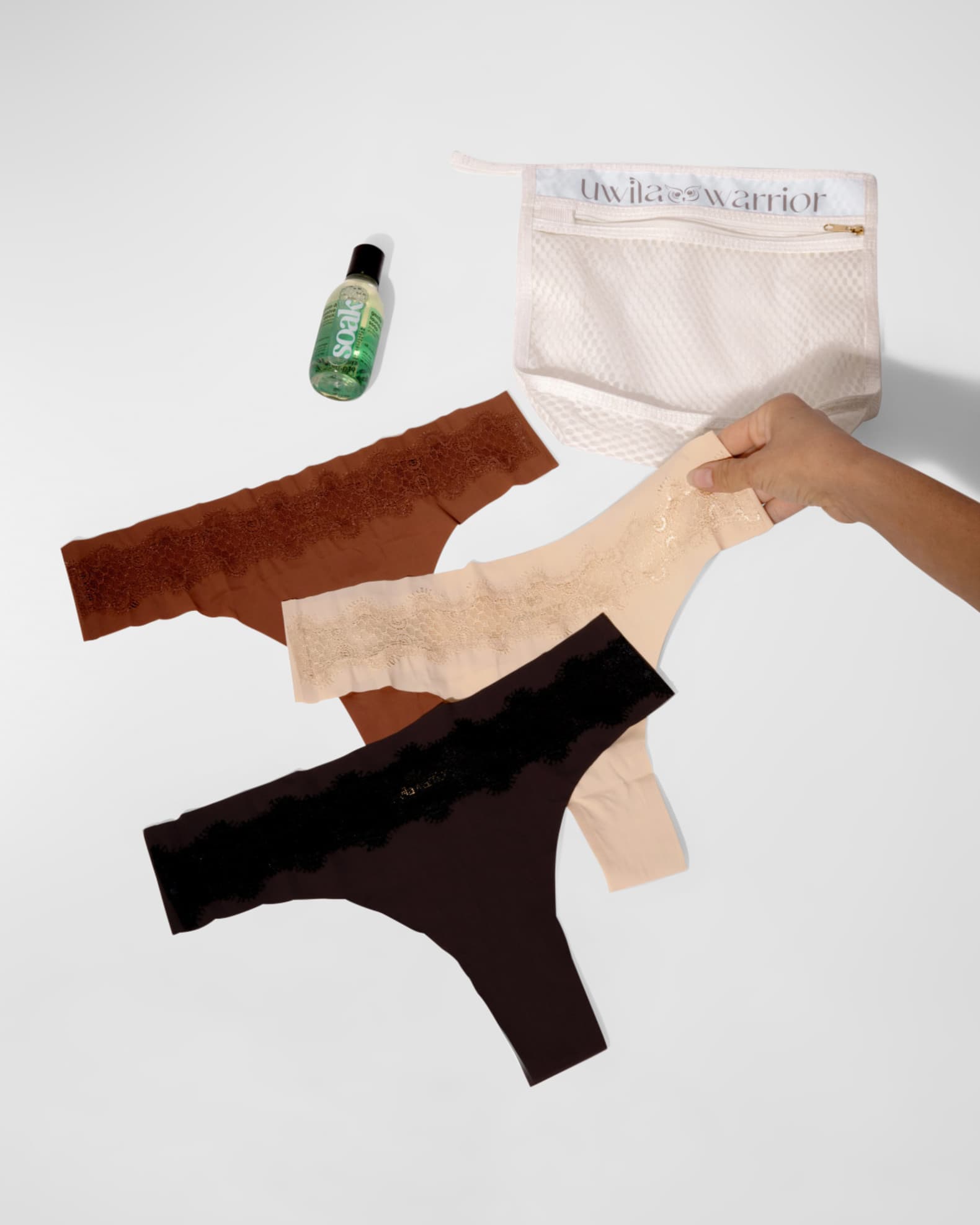 Uwila Warrior VIP Lace-Trim Thong 3-Pack Gift Set | Neiman Marcus