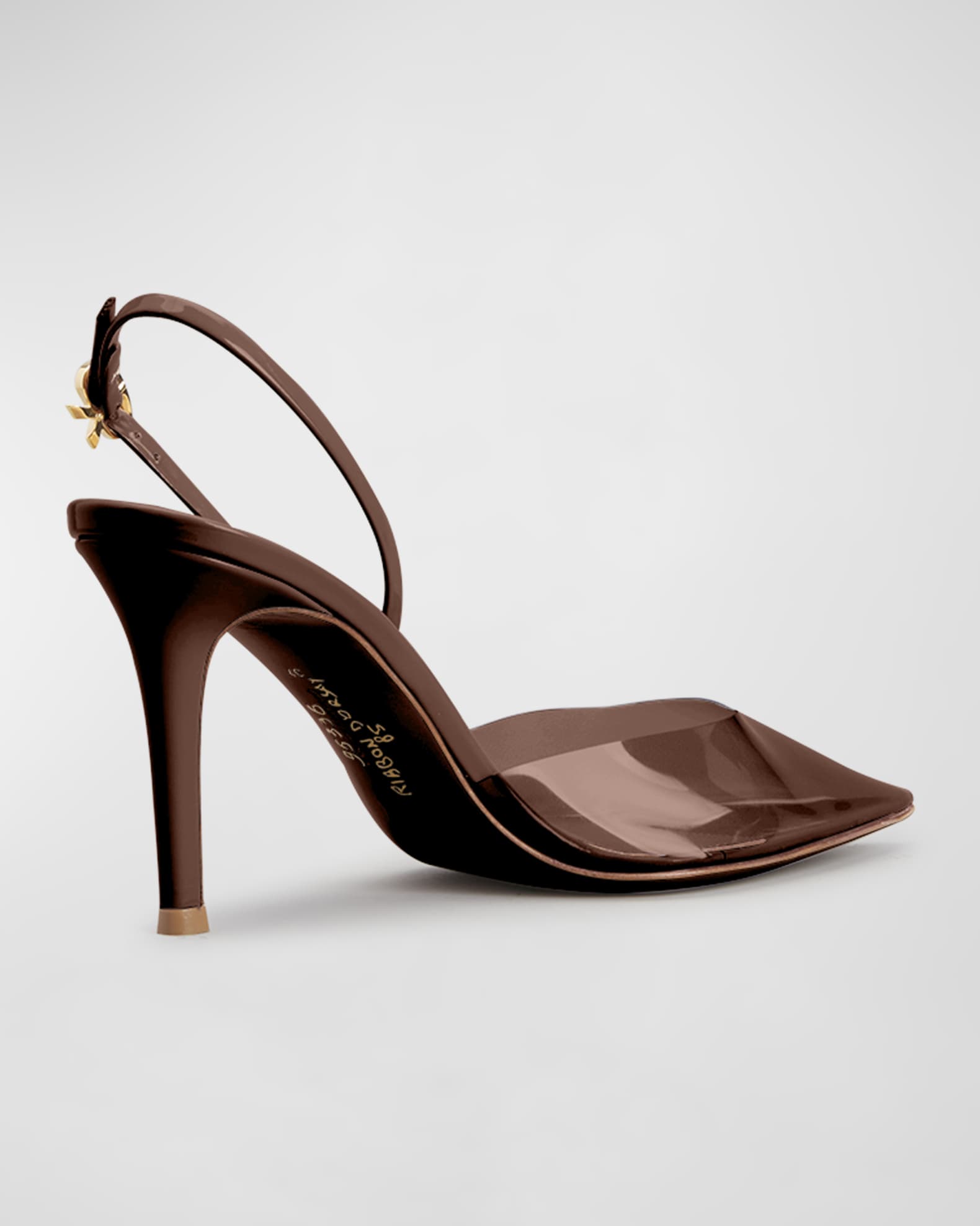 Gianvito Rossi Vernice Transparent Slingback Pumps | Neiman Marcus