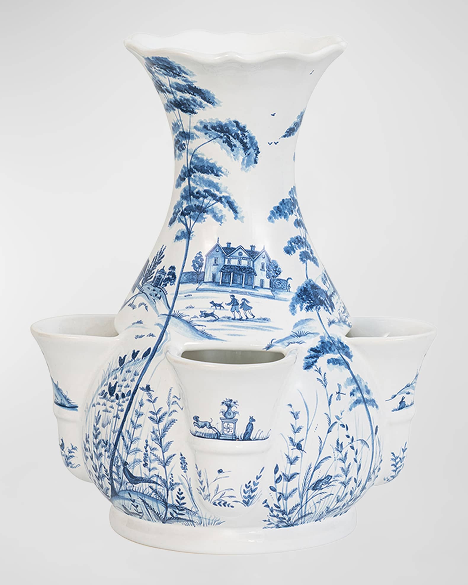 Juliska Country Estate Delft Blue Tulipiere Vase | Neiman Marcus