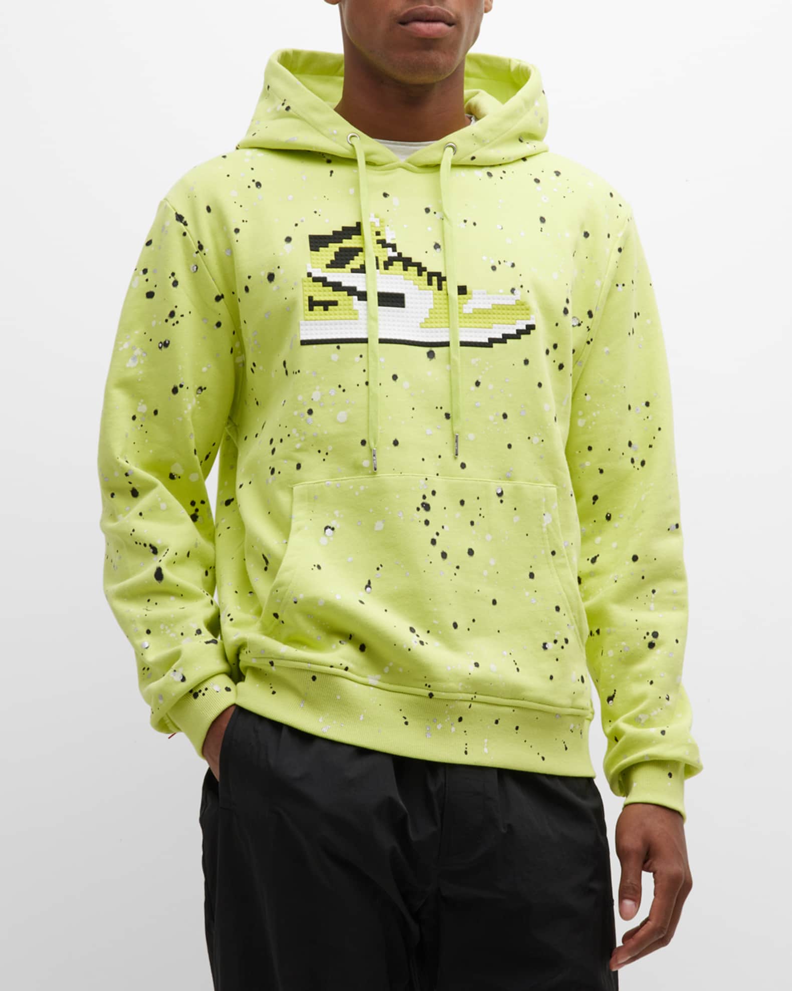 Mostly Heard Rarely Seen Men's Neon Volt 3D Graphic Hoodie | Neiman Marcus