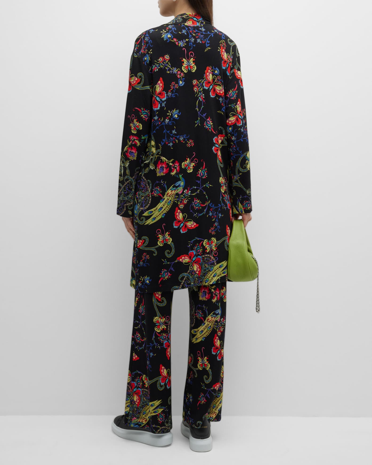 Johnny Was Pottery Printed Bamboo-Blend Duster | Neiman Marcus