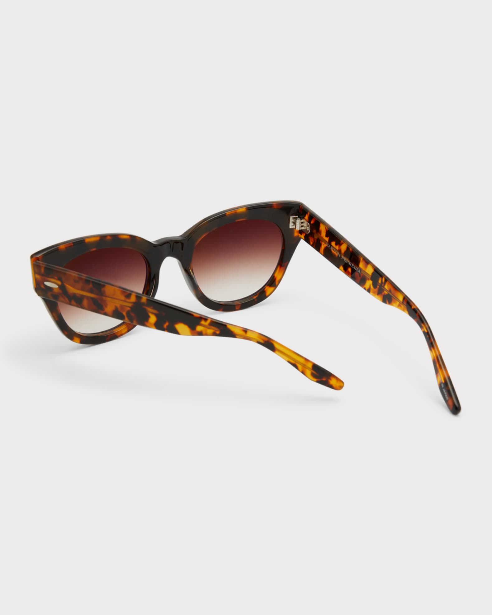 Barton Perreira Lioness Havana Acetate Cat-Eye Sunglasses | Neiman Marcus
