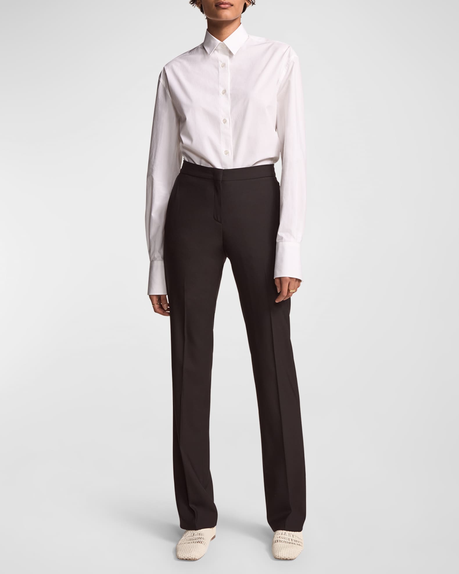 Slight Flare Pants | Neiman Marcus
