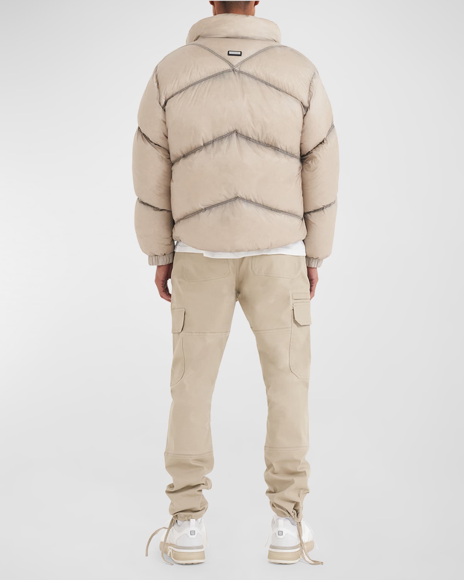 REPRESENT Men's Washed Nylon Puffer Jacket | Neiman Marcus