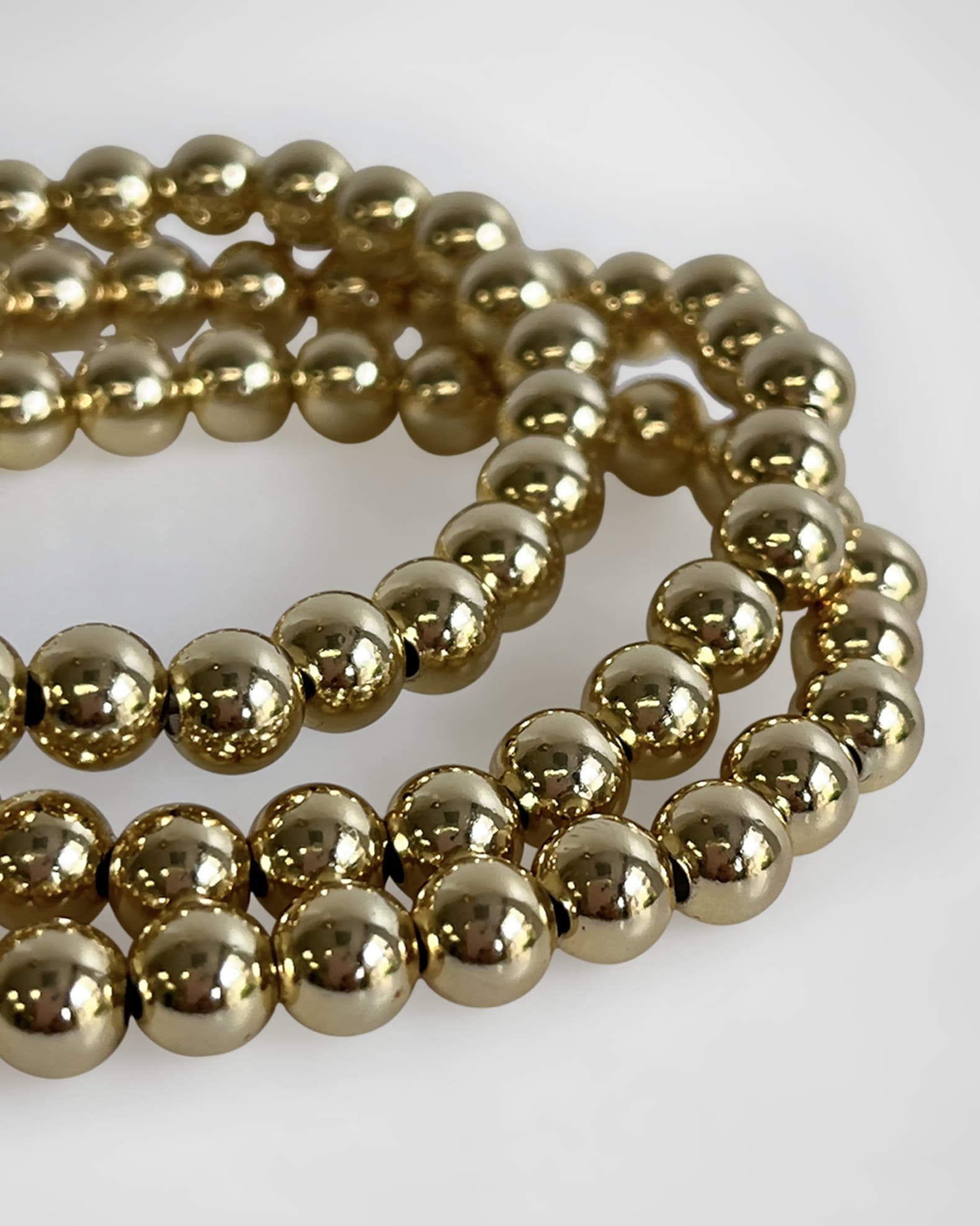 Zoe Lev Jewelry Gold-Fill Bead Bracelet Stack, Set of 3 | Neiman Marcus