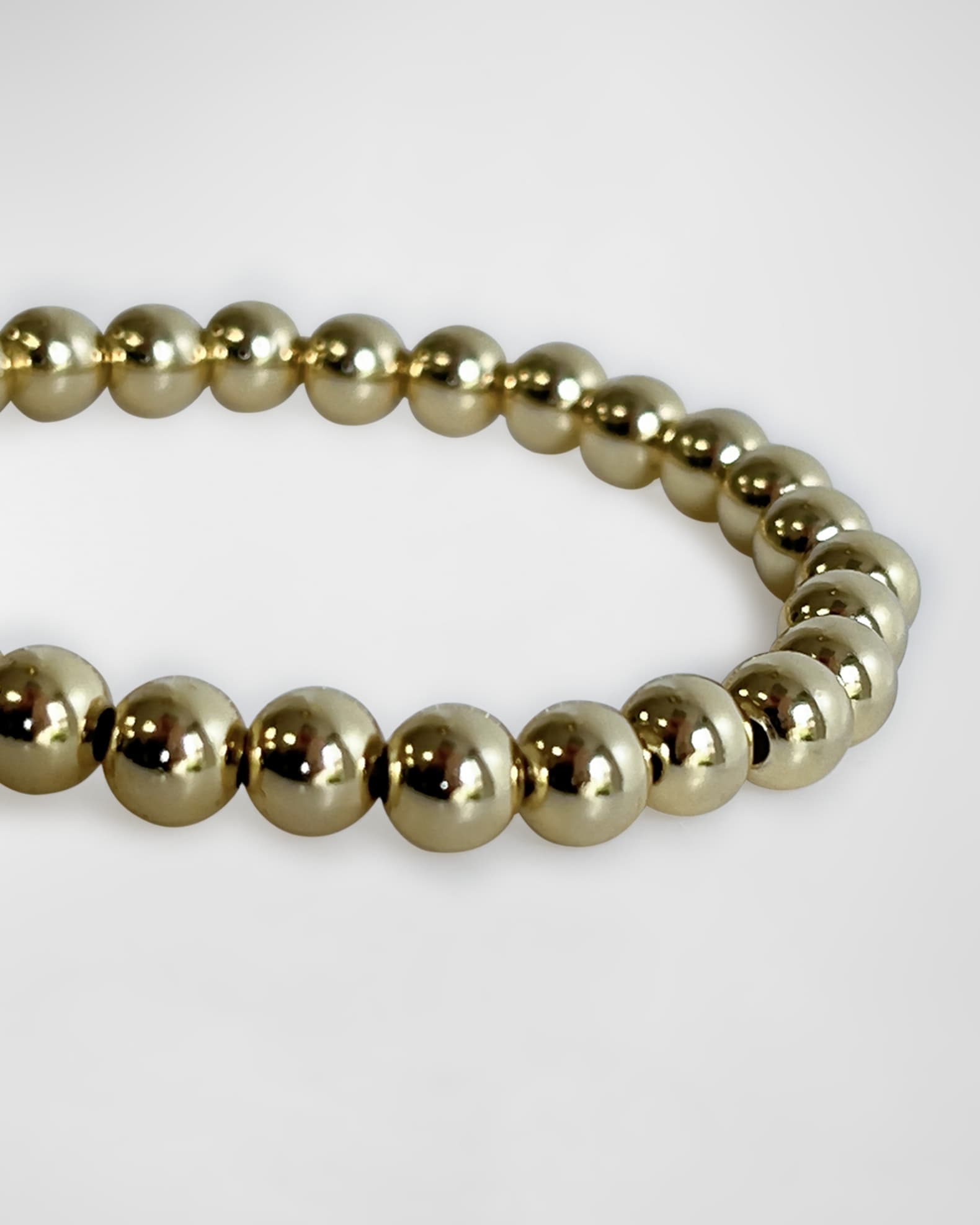 Zoe Lev Jewelry Gold-Fill 6mm Bead Bracelet | Neiman Marcus