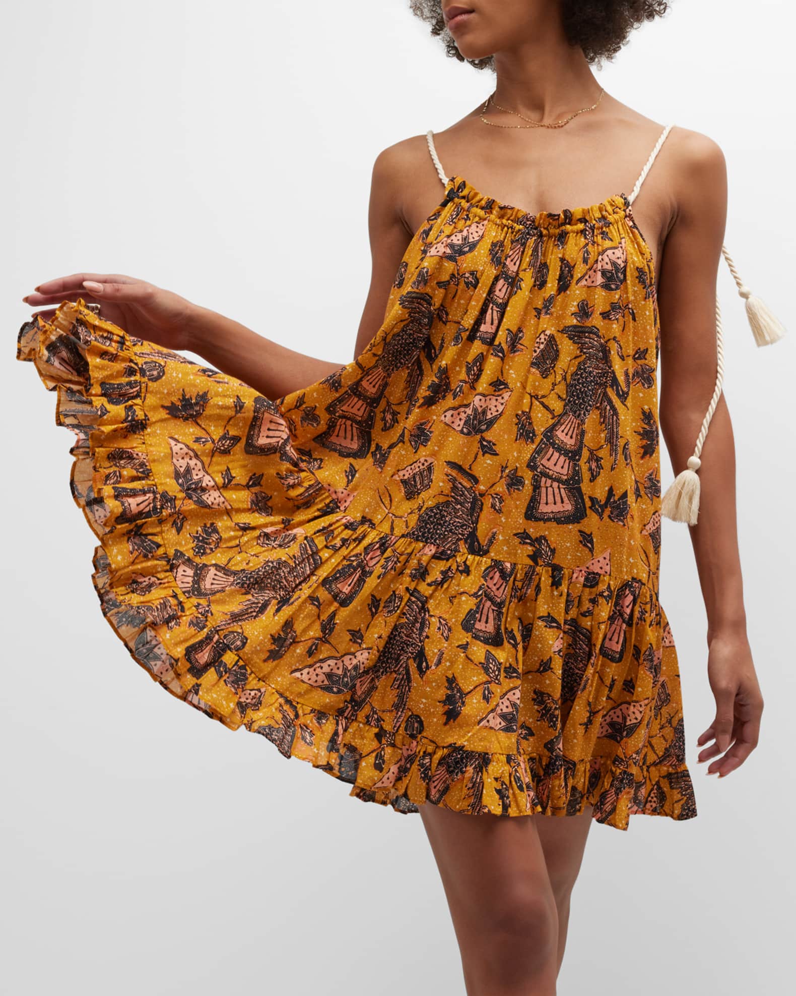 Ulla Johnson Trula Babydoll Mini Dress | Neiman Marcus