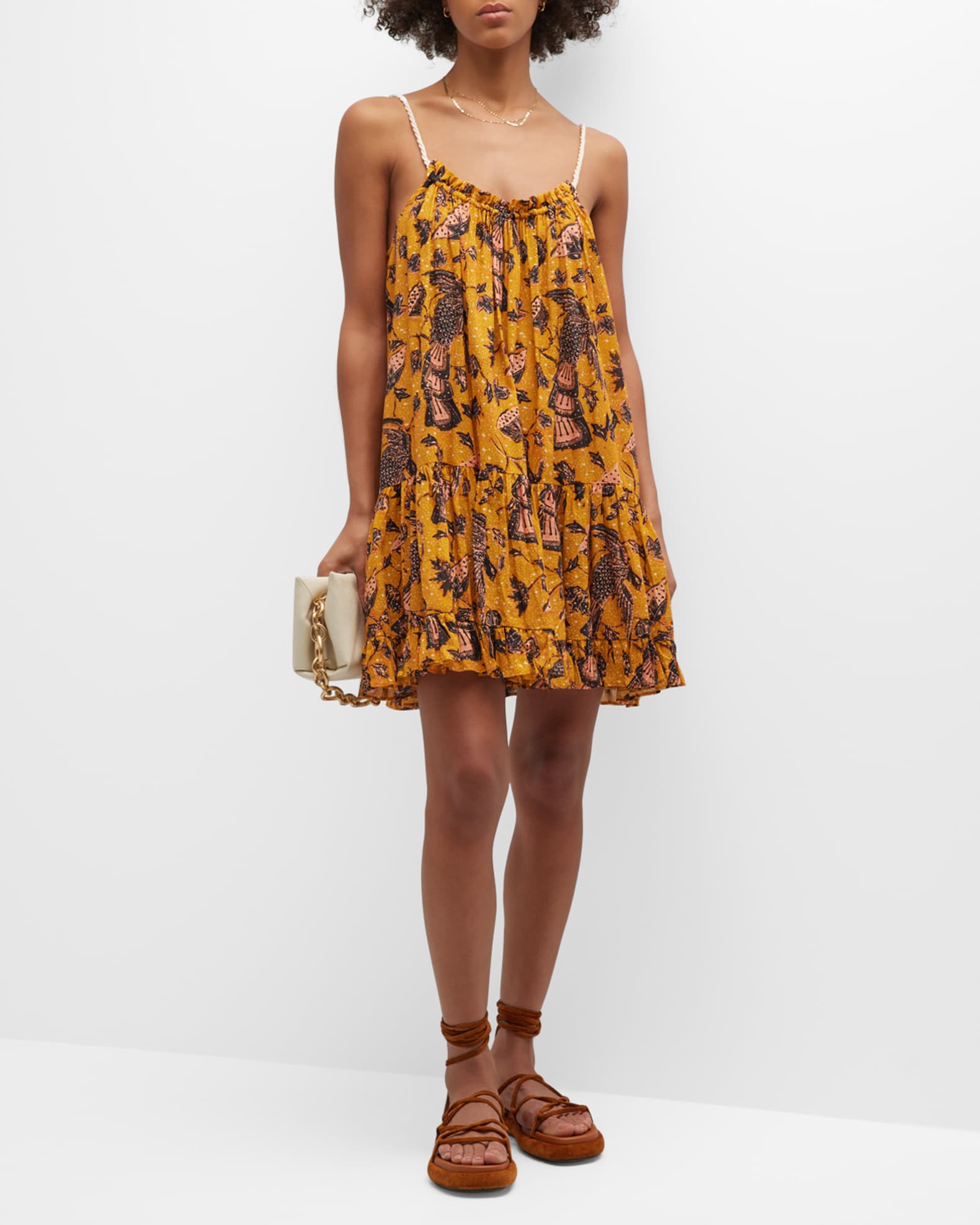 Ulla Johnson Trula Babydoll Mini Dress | Neiman Marcus