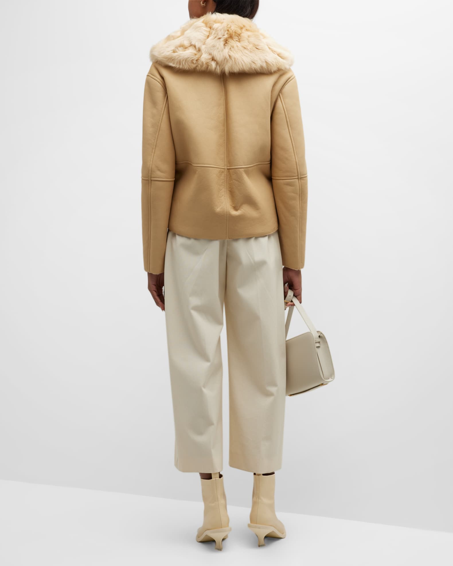 Jil Sander Reversible Lamb Shearling Jacket | Neiman Marcus