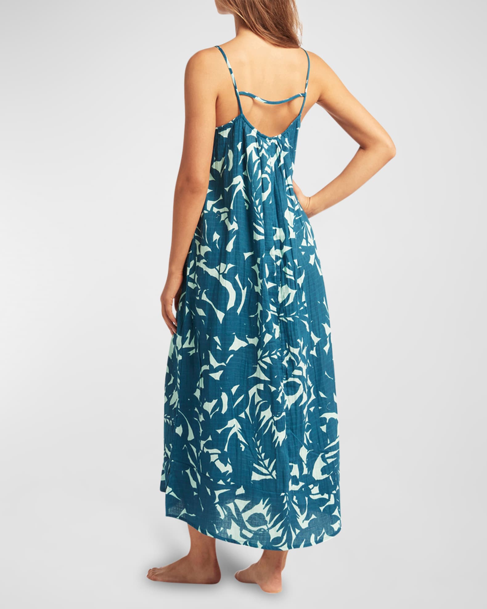 Sea Level Swim Retreat Gauze Maxi Sundress | Neiman Marcus