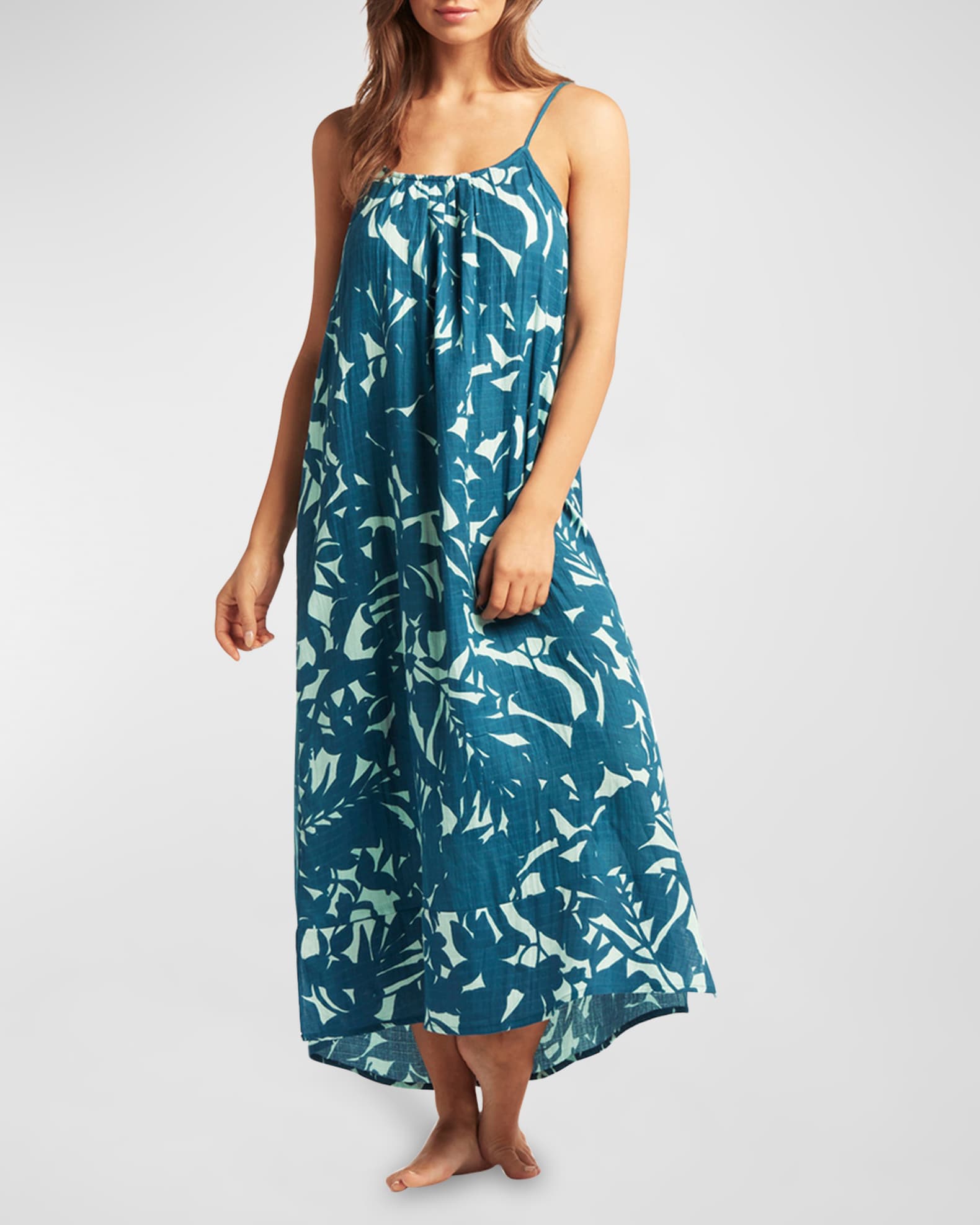 Sea Level Swim Retreat Gauze Maxi Sundress | Neiman Marcus