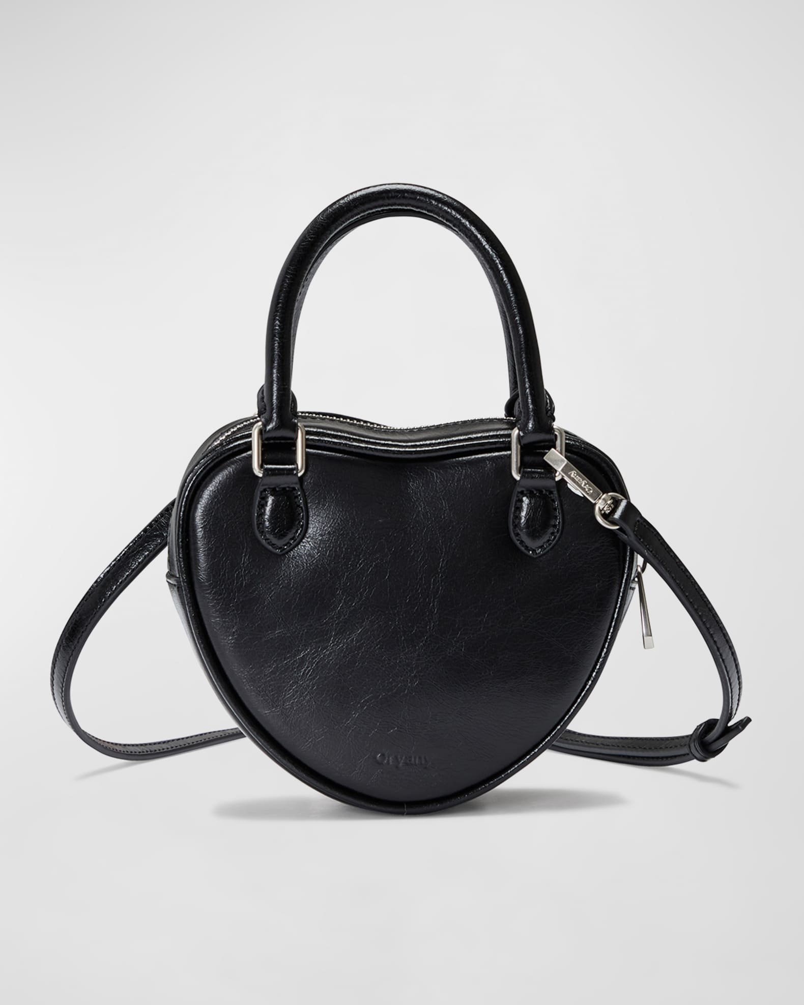 Oryany Heart Mini Leather Top-Handle Bag | Neiman Marcus