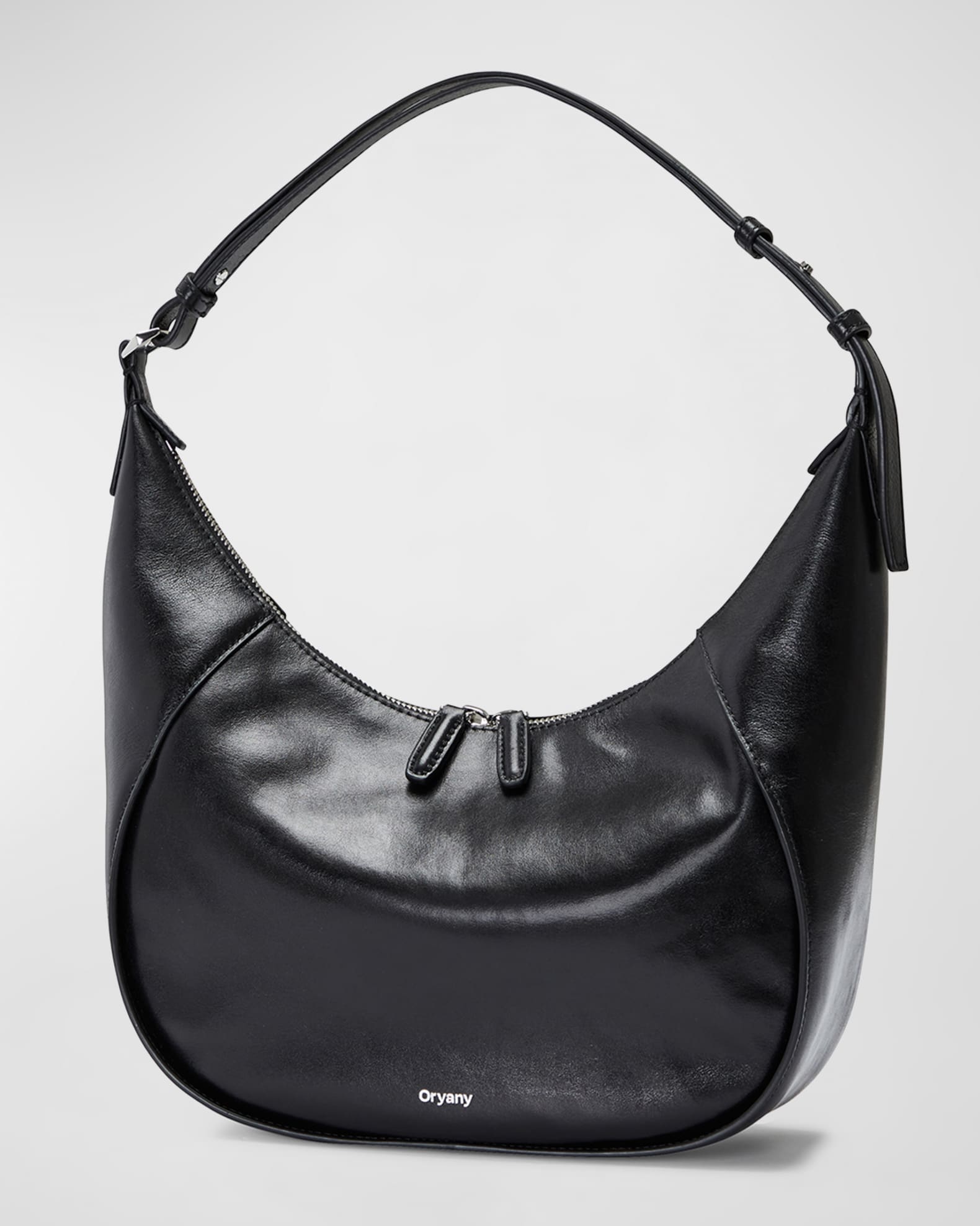 Oryany Arch Zip Leather Hobo Shoulder Bag | Neiman Marcus