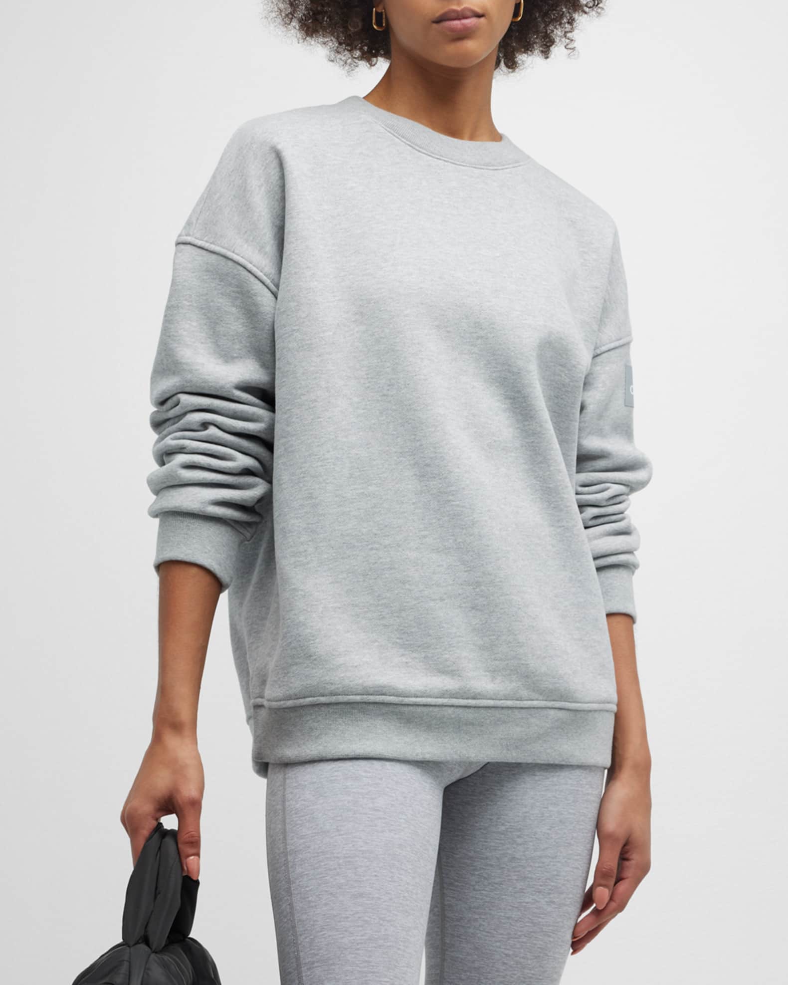 Alo Yoga Renown Heavyweight Crewneck Pullover | Neiman Marcus
