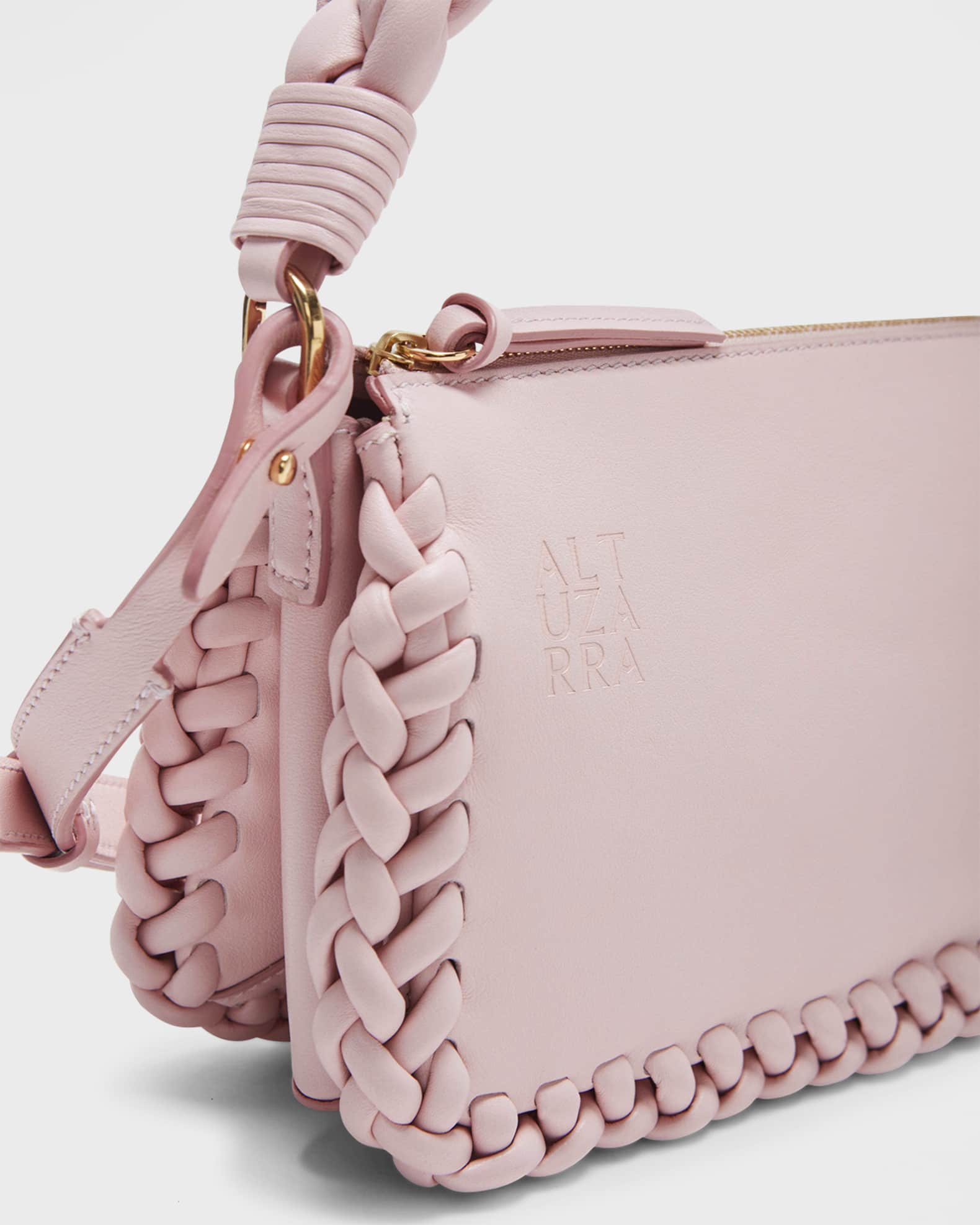 Altuzarra Small Braided Leather Top-Handle Bag | Neiman Marcus