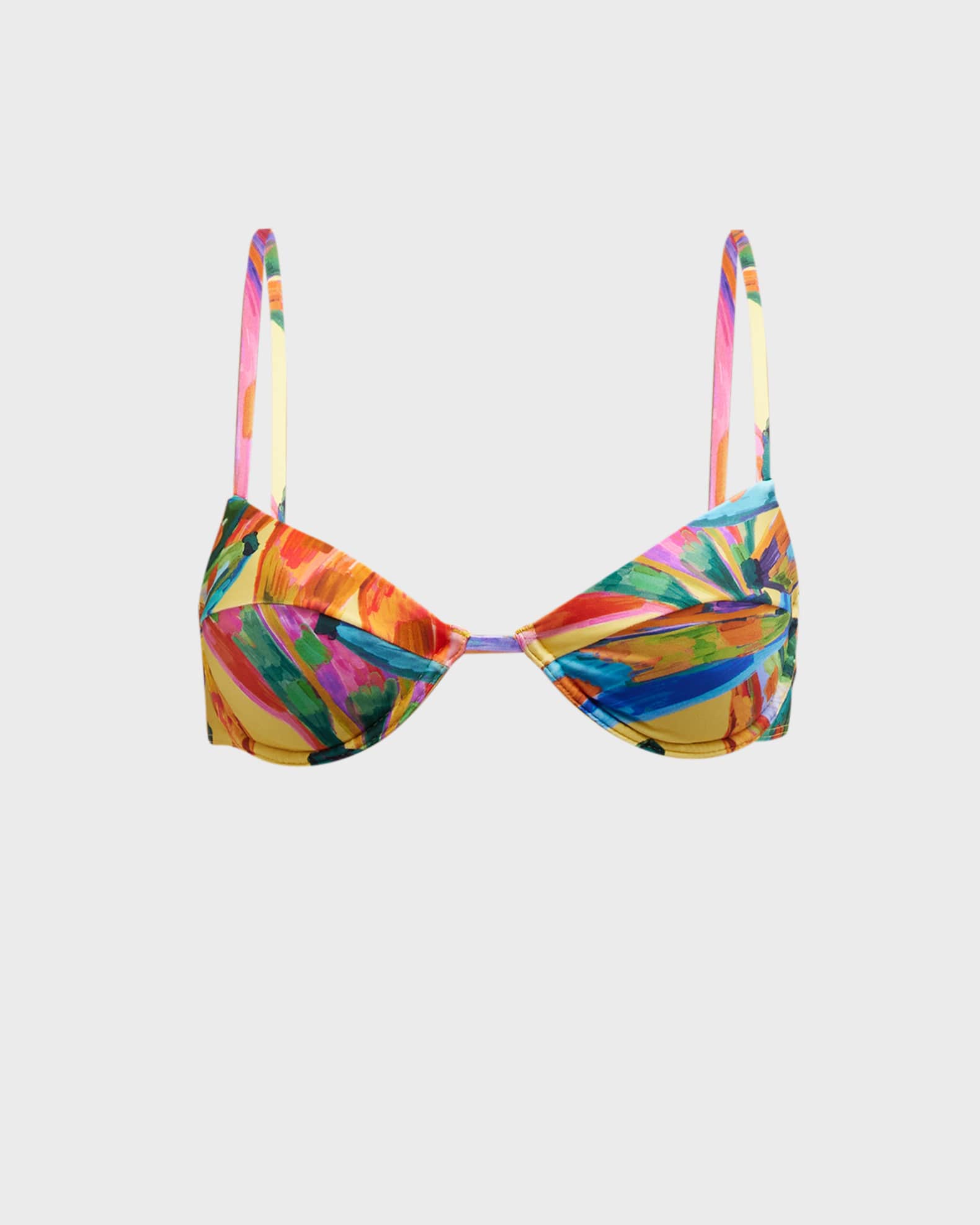 Farm Rio Colorful Banana Underwire Bikini Top | Neiman Marcus
