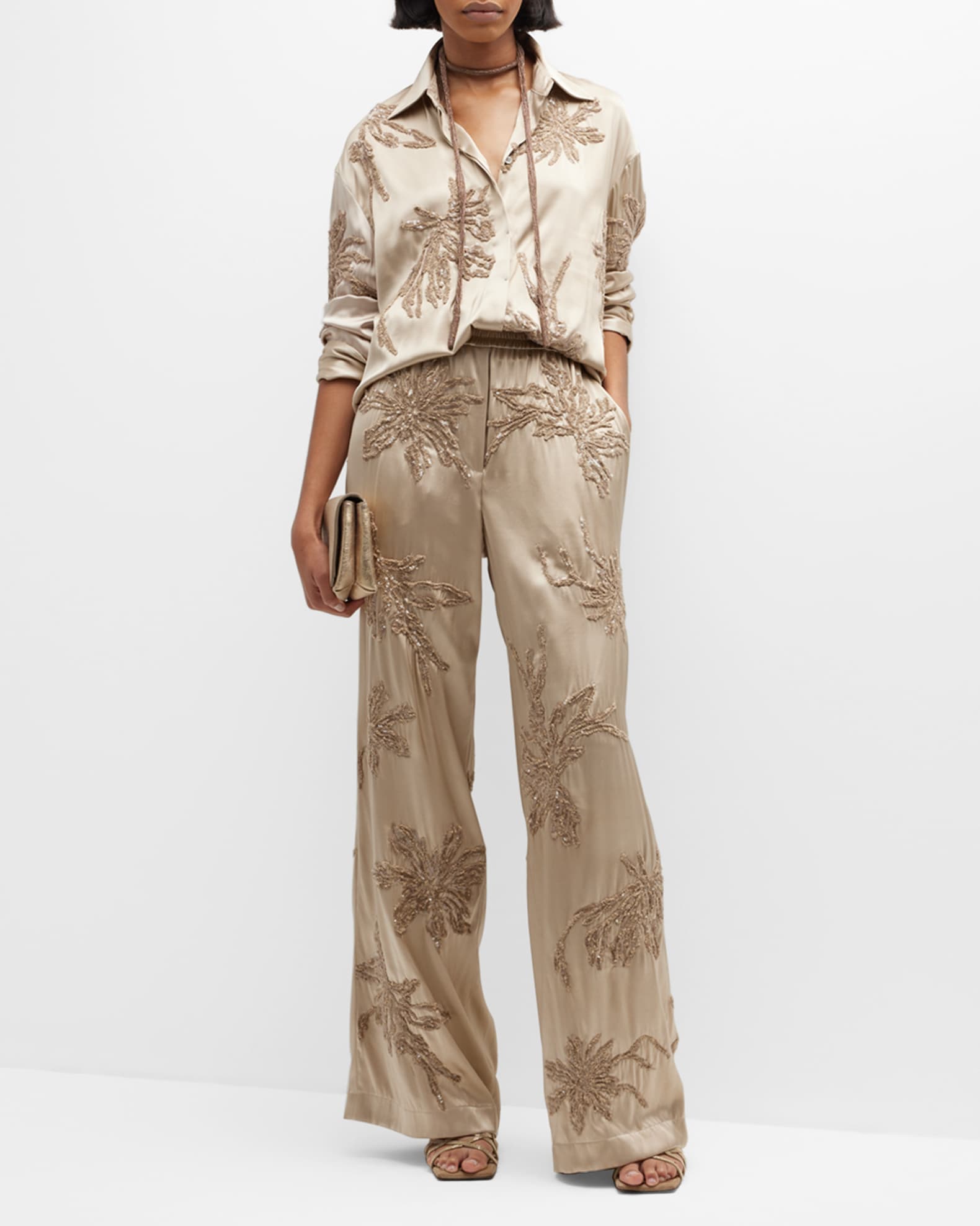 Botanical Embroidered Collection | Neiman Marcus