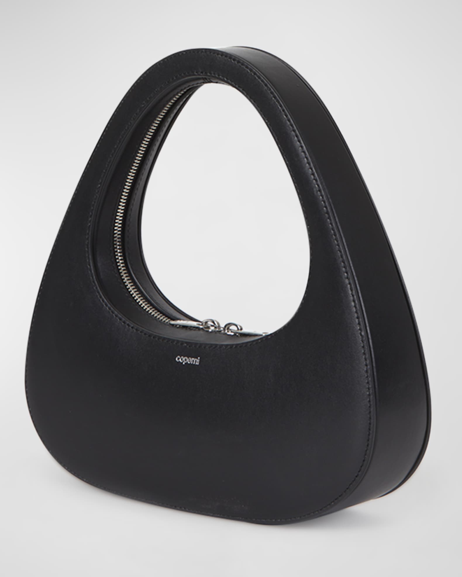 Coperni Swipe Zip Leather Shoulder Bag | Neiman Marcus