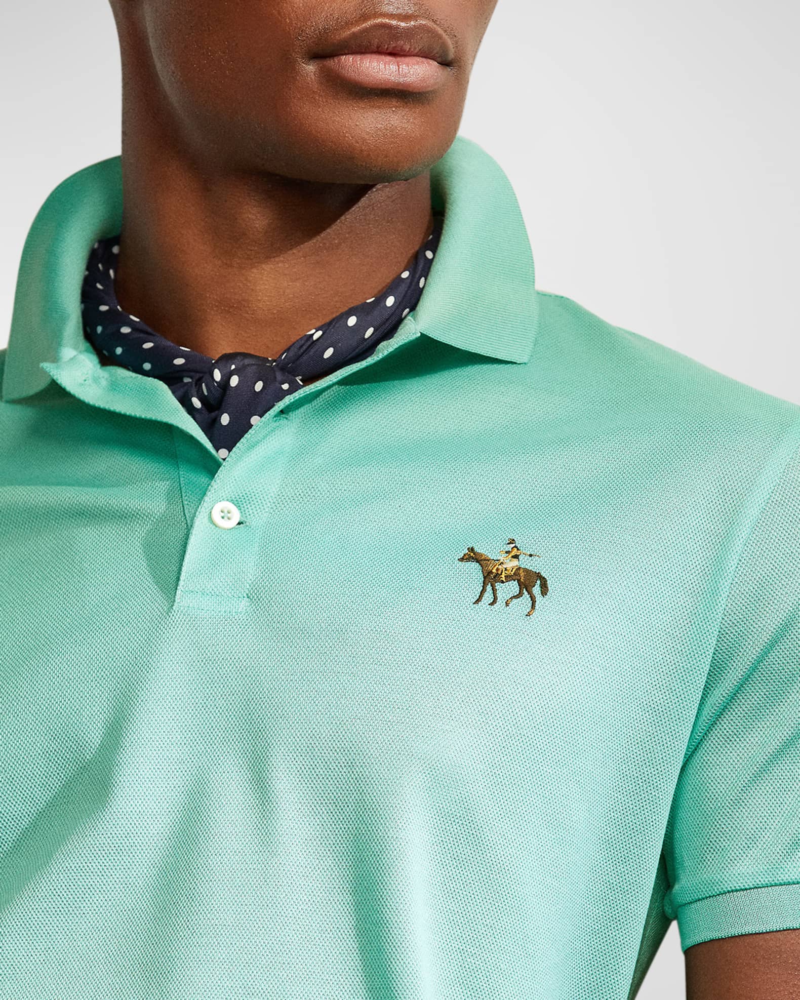 Ralph Lauren Purple Label Men's Logo-Embroidered Polo Shirt | Neiman Marcus