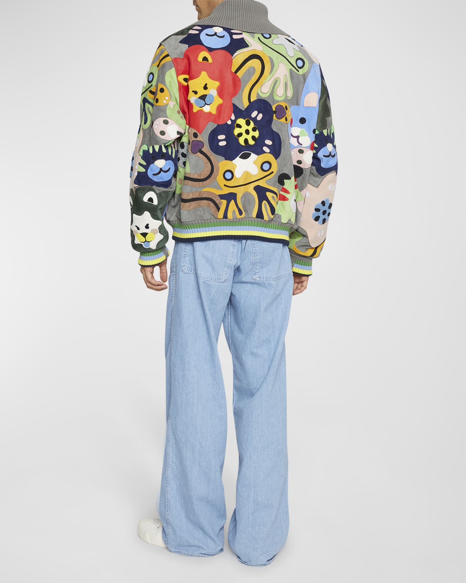 Kenzo Men's Kenzoo Pieced Bomber Jacket | Neiman Marcus