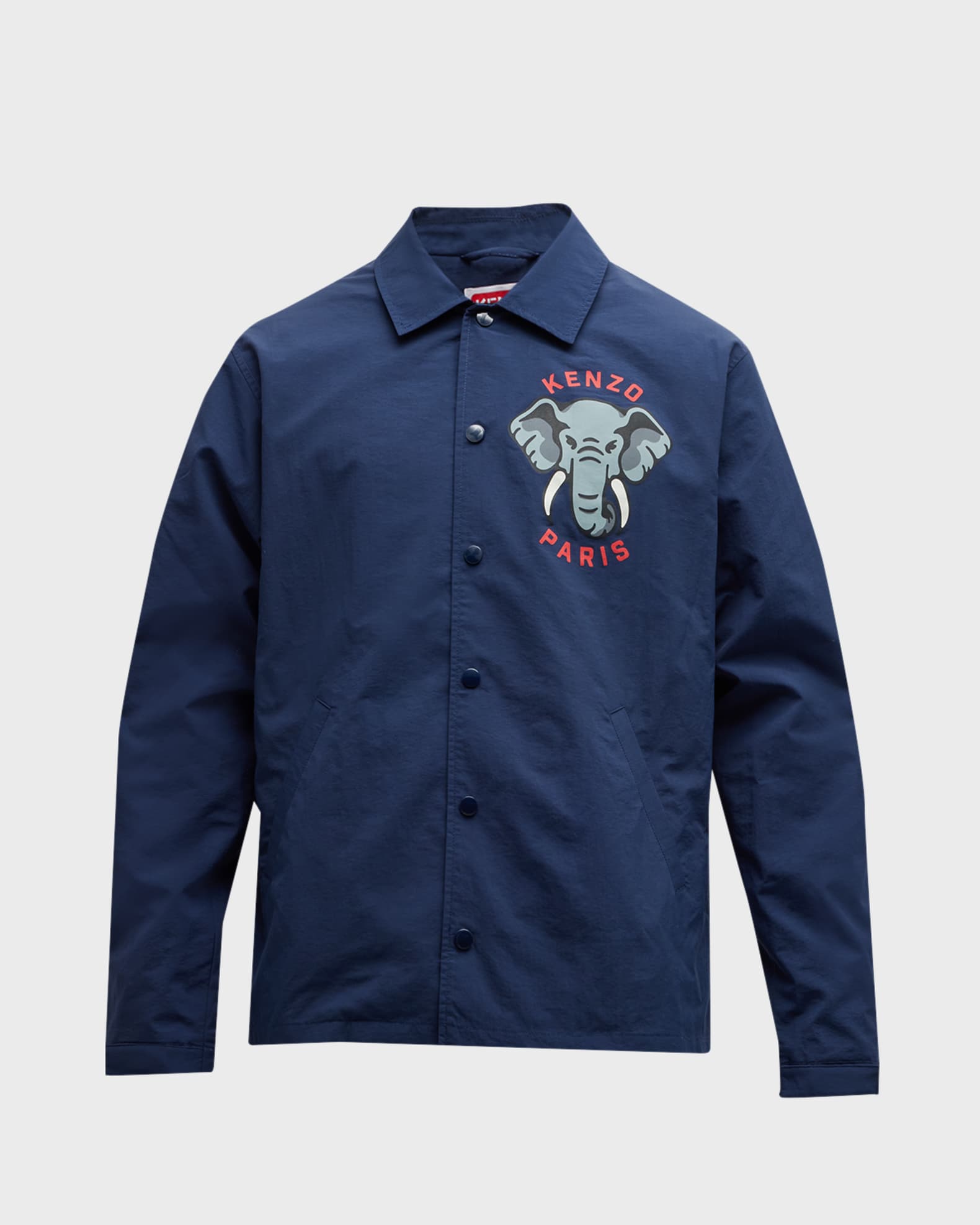 Kenzo Men's Elephant Nylon Coach Jacket | Neiman Marcus