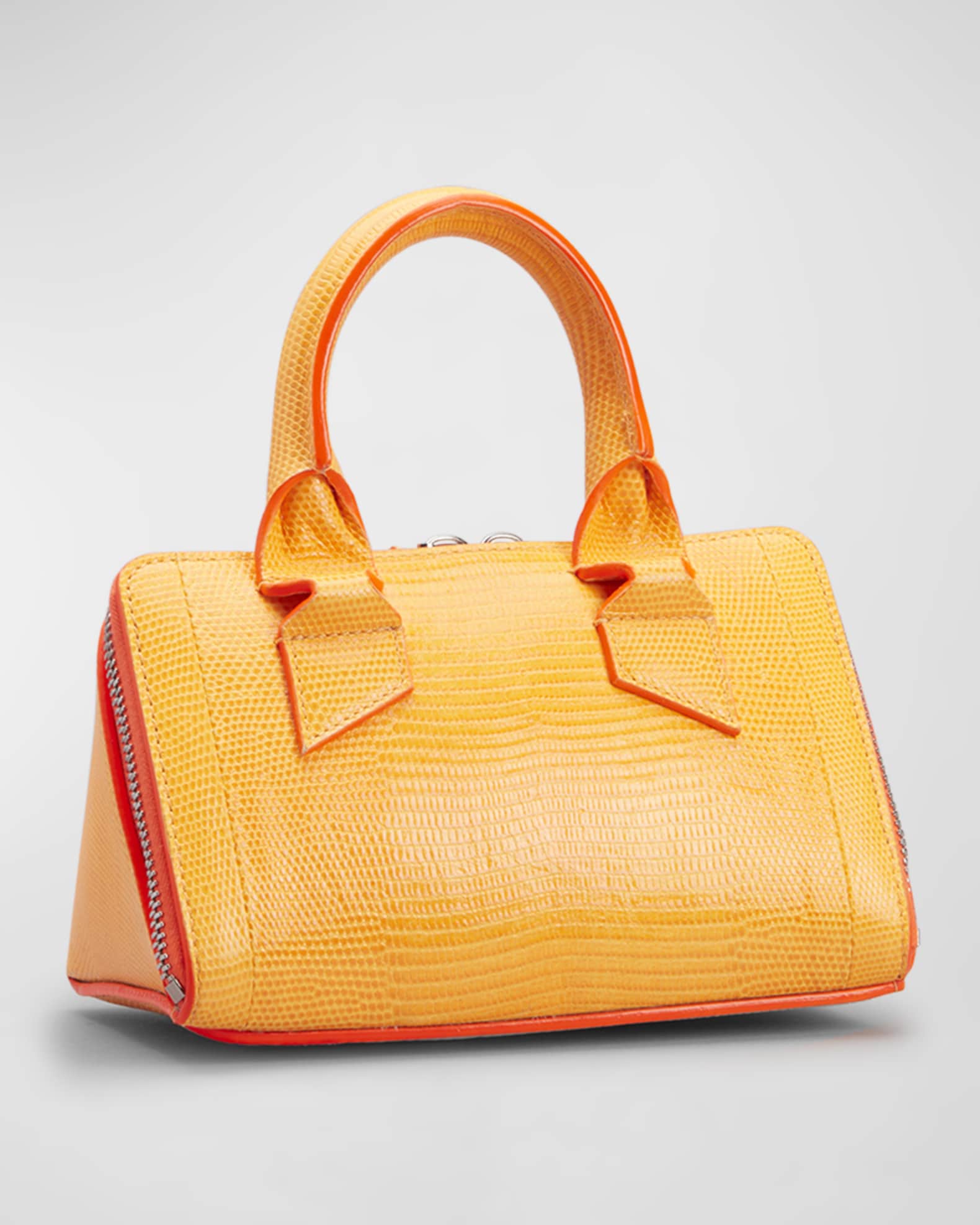 The Attico Friday Lizard-Embossed Crossbody Bag | Neiman Marcus