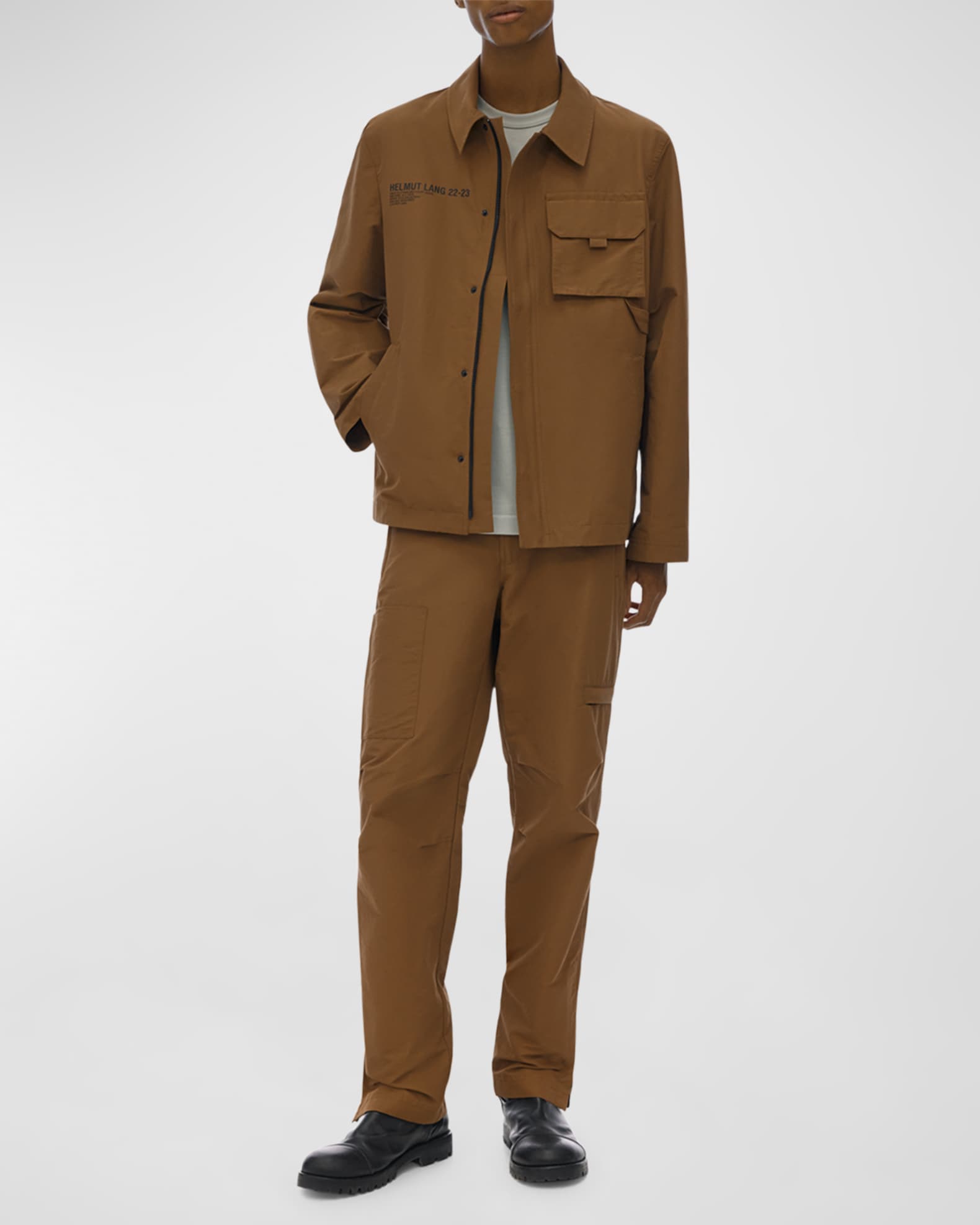 Helmut Lang Men's Logo Utility Jacket | Neiman Marcus