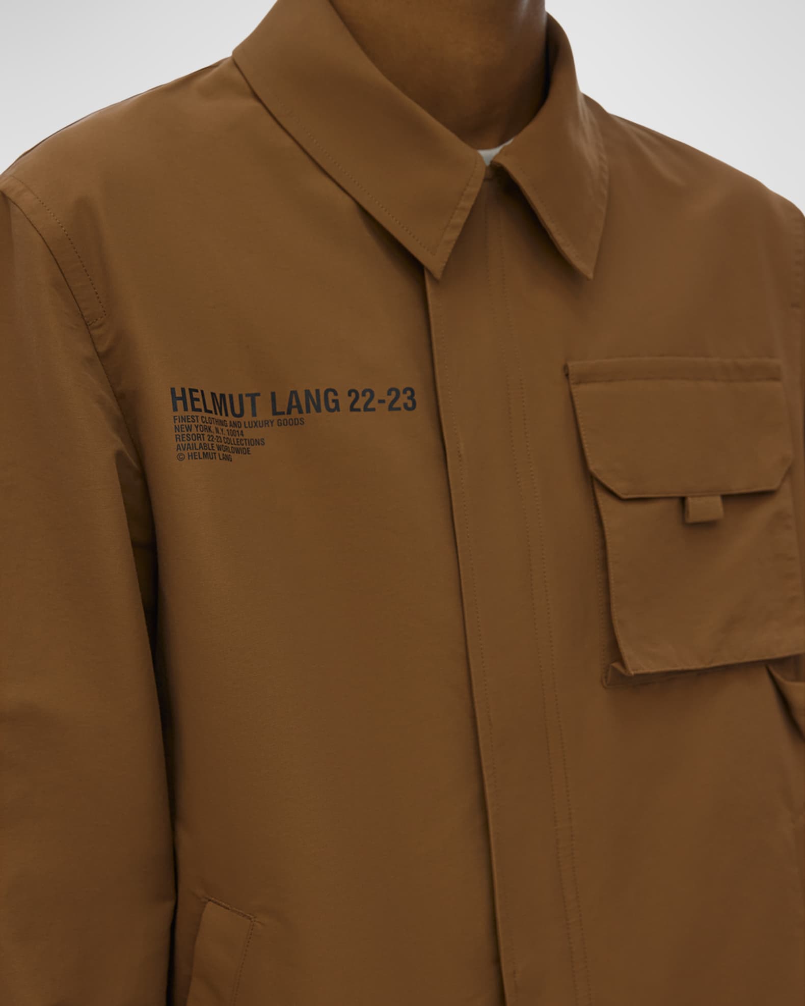 Helmut Lang Men's Logo Utility Jacket | Neiman Marcus