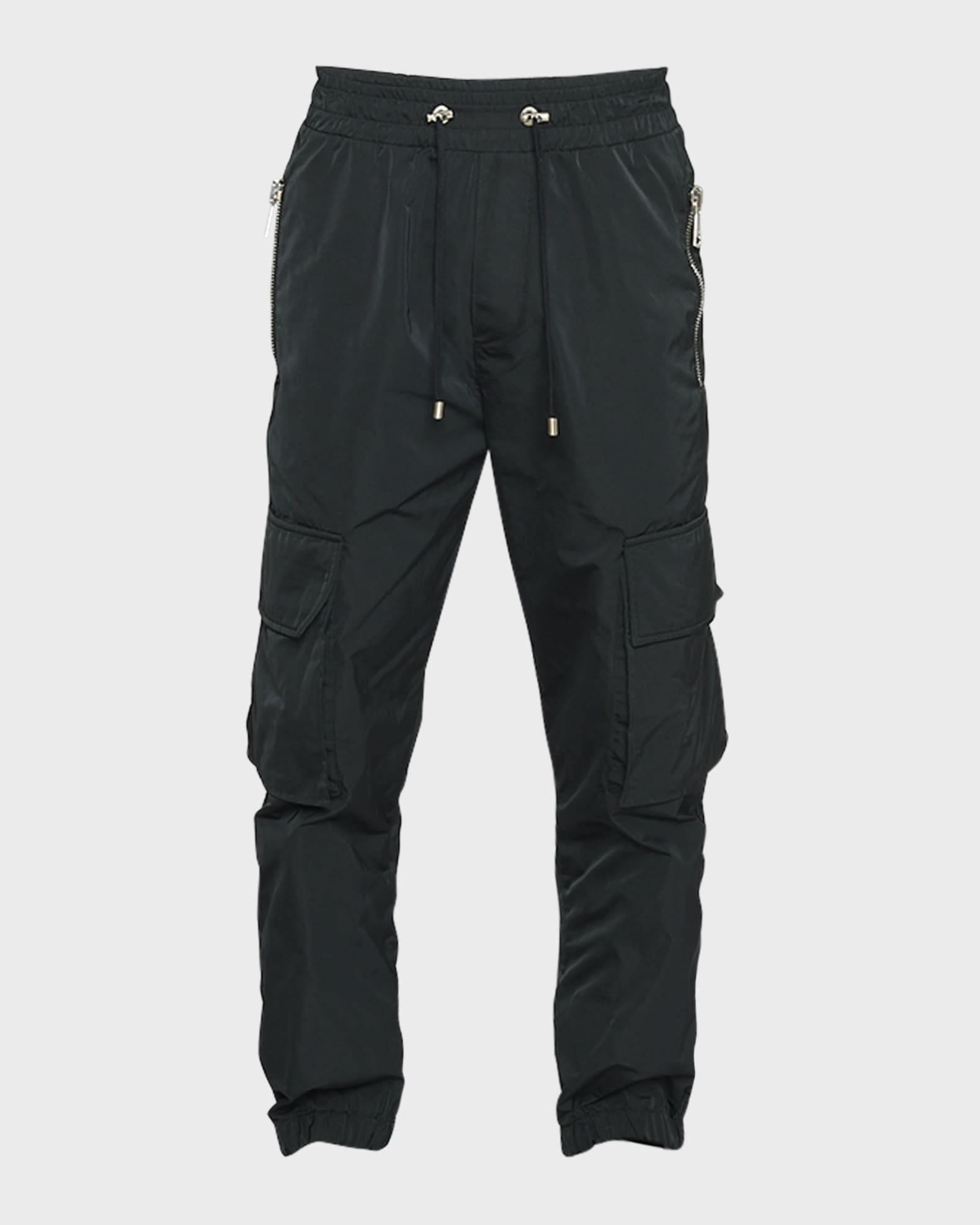 Balmain Men's Taffeta Cargo Pants | Neiman Marcus